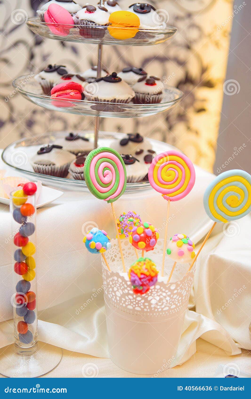 Colorful sweets on a table stock photo. Image of lolly - 40566636