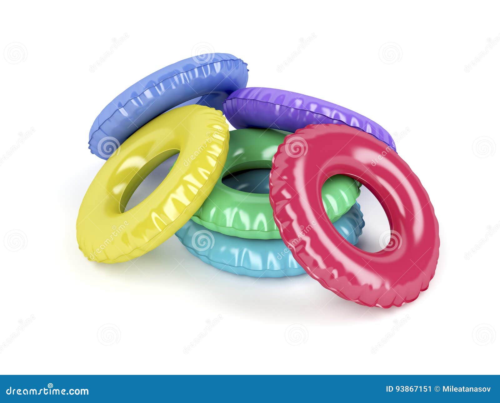 Stack Of Swim Rings Royalty-Free Stock Photography | CartoonDealer.com ...
