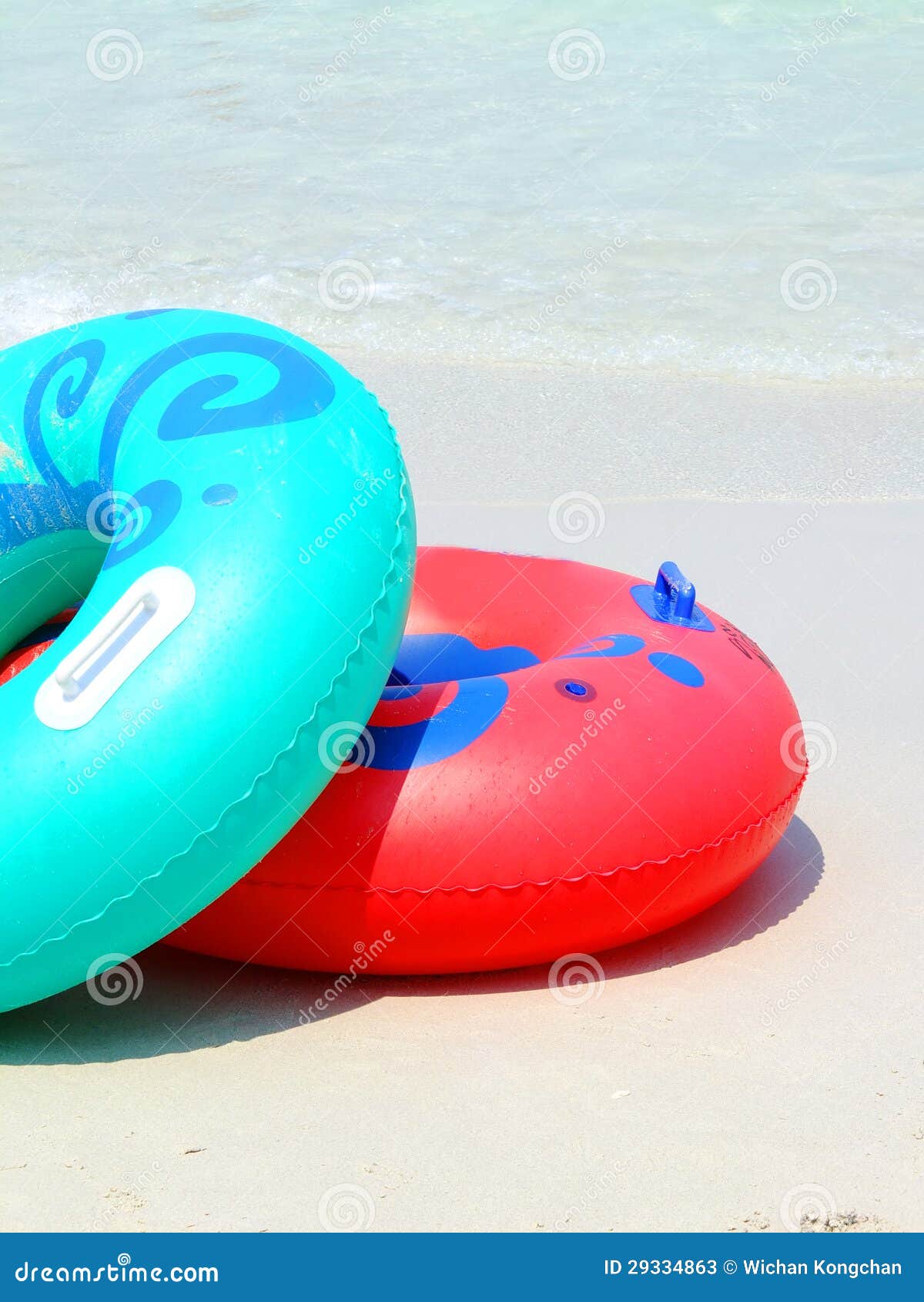 Colorful swimming rings stock image. Image of protection - 29334863