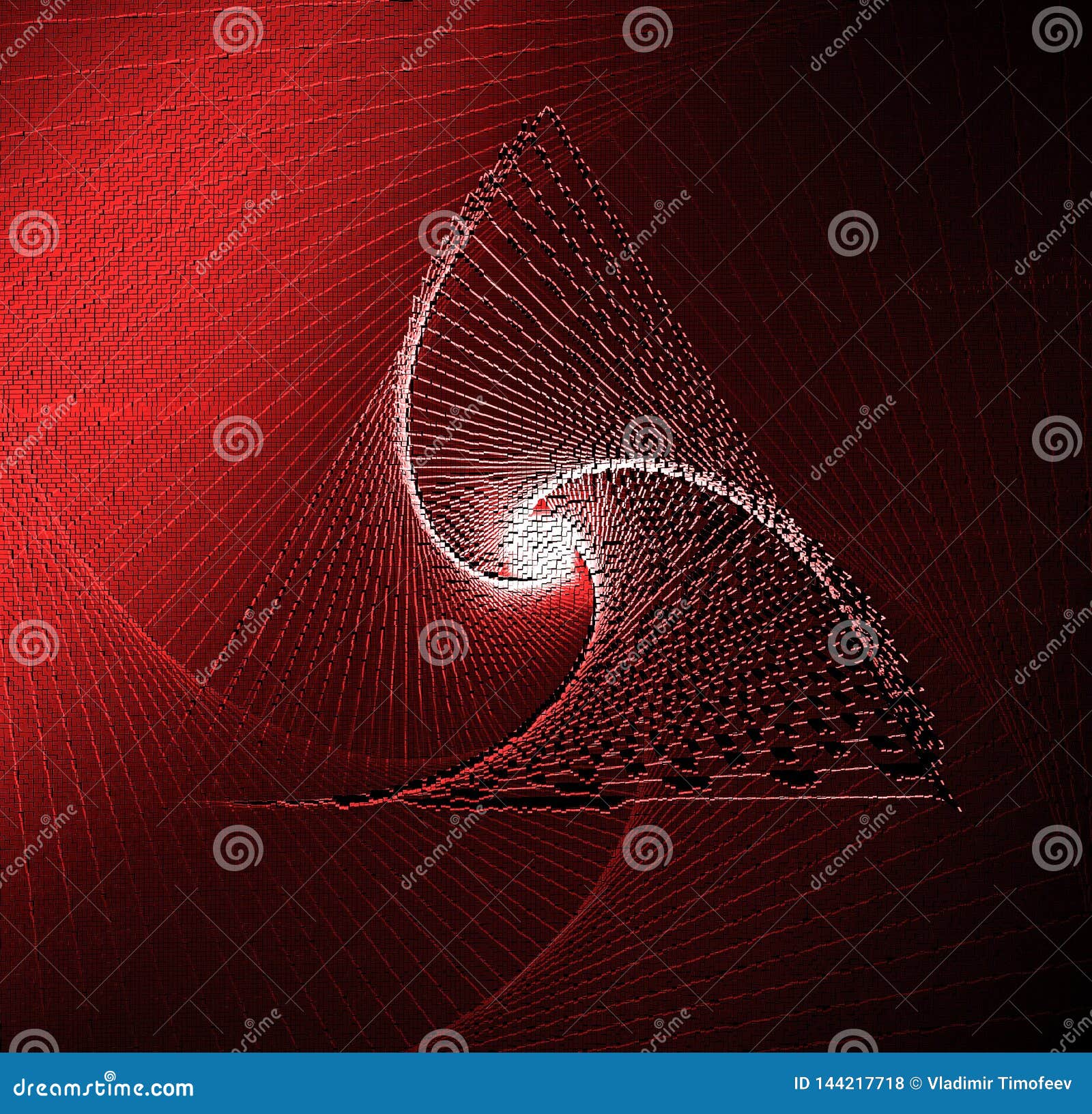 Colorful Swirl 3d Cube Motion Spiral Texture. Technique Cubic Art ...