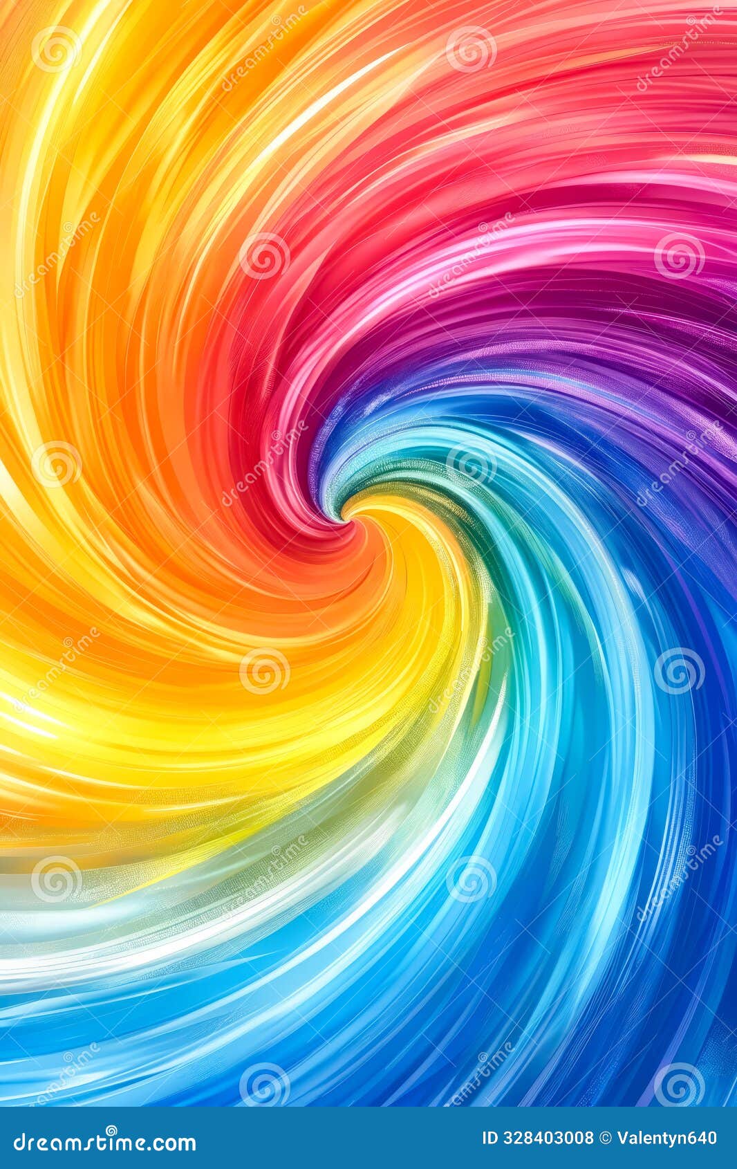 A Colorful Swirl of Different Colors on a White Background. Generative ...
