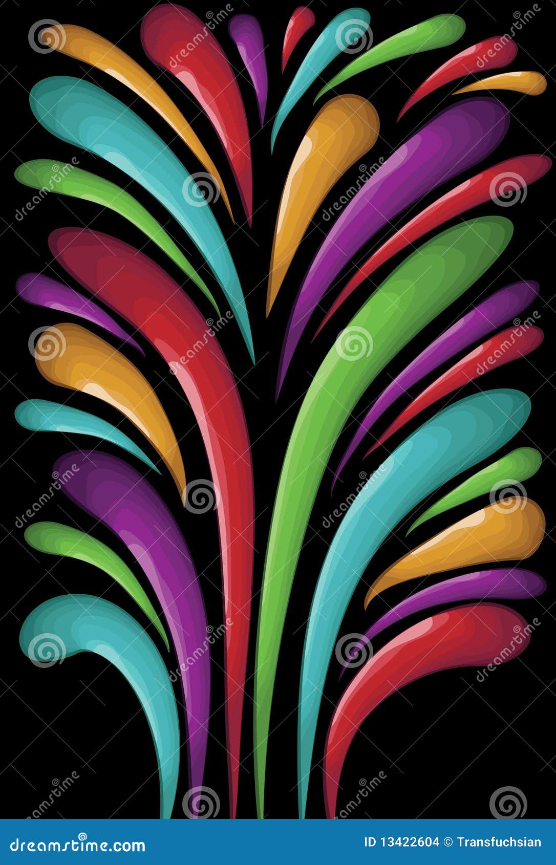 Colorful Swirl Explosion Background Stock Vector - Illustration of blue ...