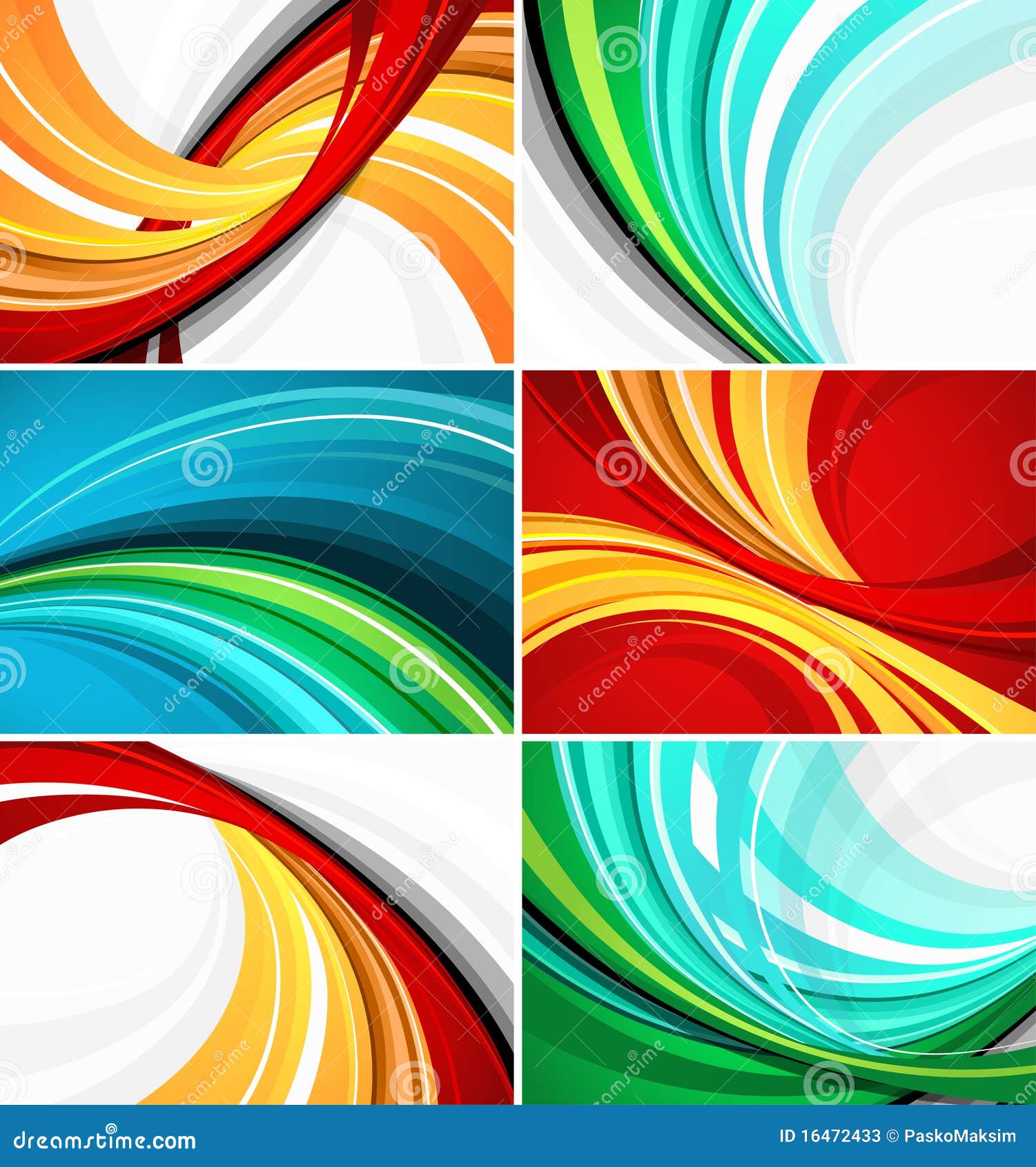 Colorful Swirl Pattern Designs Stock Vector - Illustration of ...