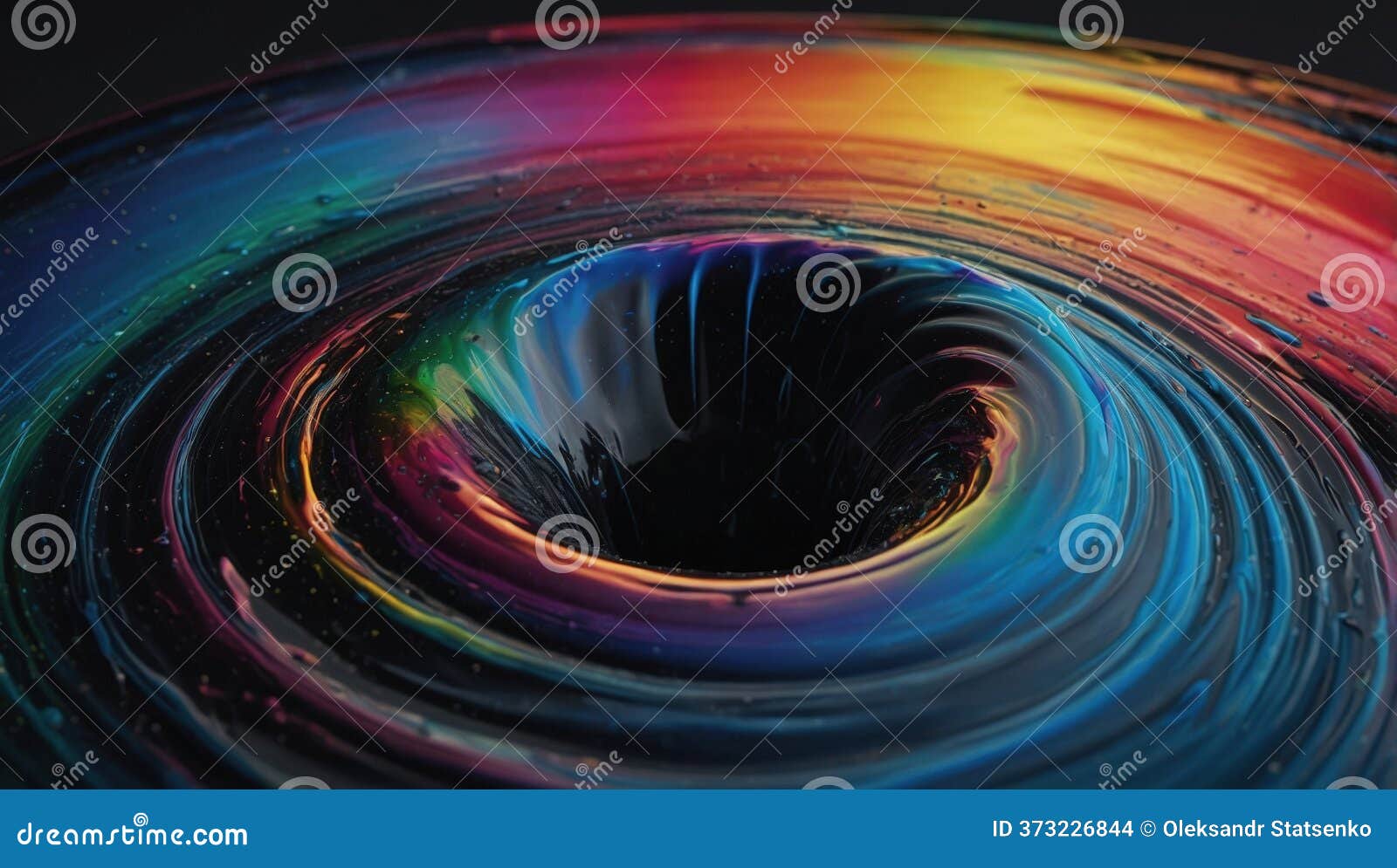 Rainbow Patterns Formed By Polarized Light On Clear Plastic Against A ...