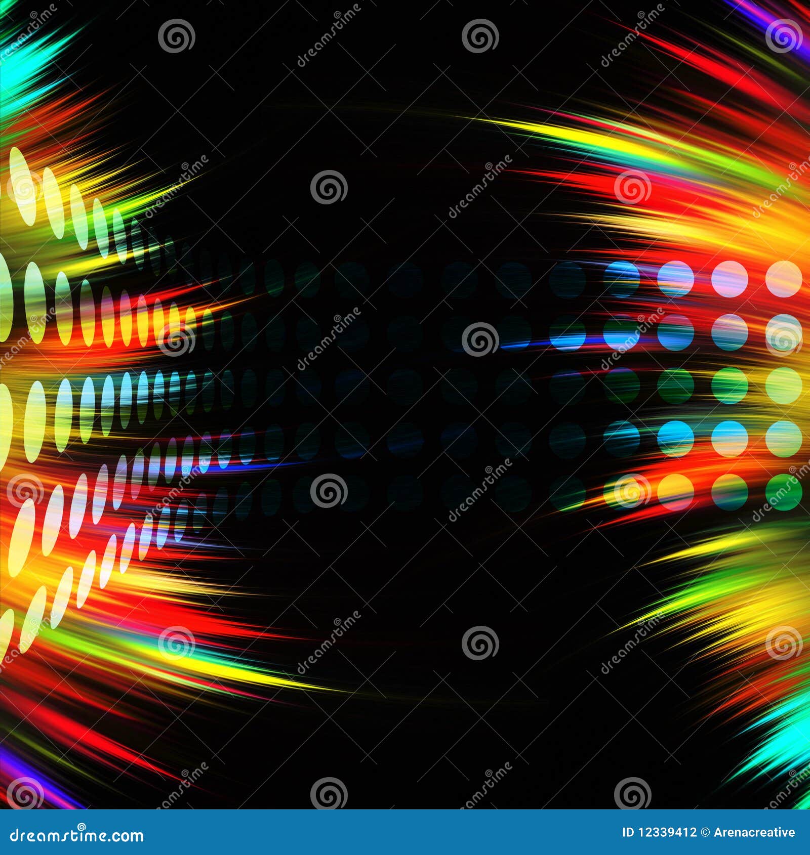 Rainbow Spikes Square Frame Border Royalty-Free Stock Photo ...