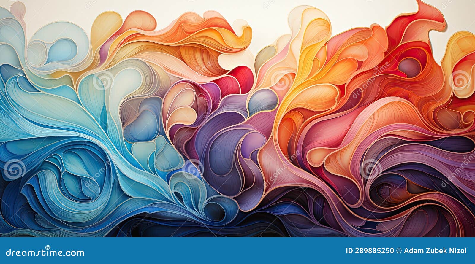 A colorful swirly art stock illustration. Illustration of modern ...