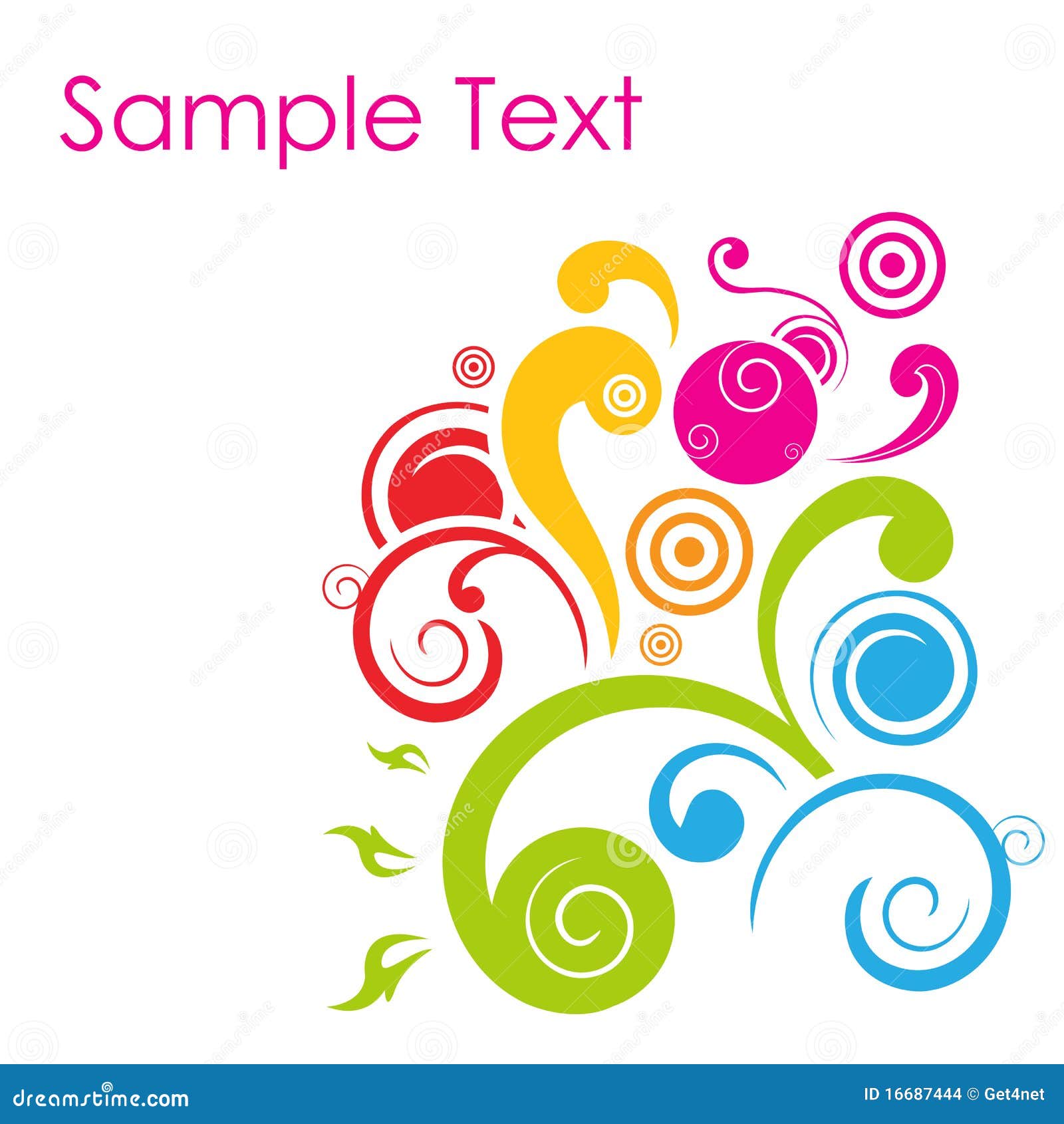 A Colorful Swirly Shapes Background Royalty-Free Stock Photography ...