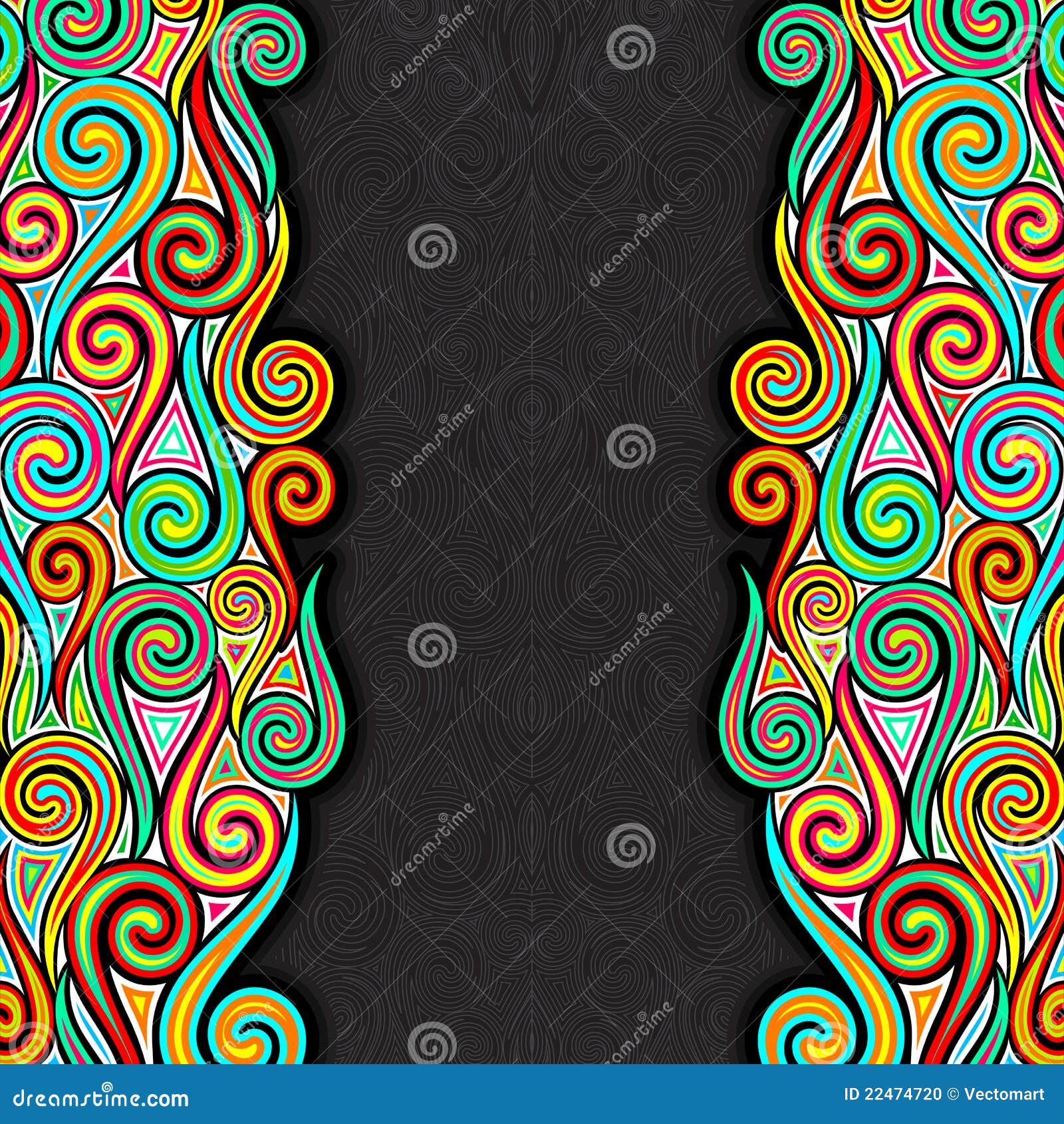 Colorful Swirly Background stock vector. Illustration of digital - 22474720