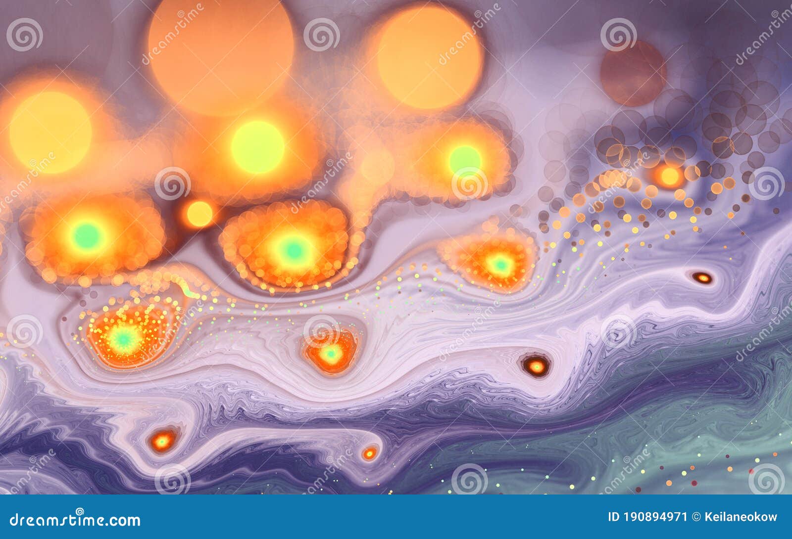 Swirly Fractal Rainbow Cloud Concept Art Stock Photo | CartoonDealer ...