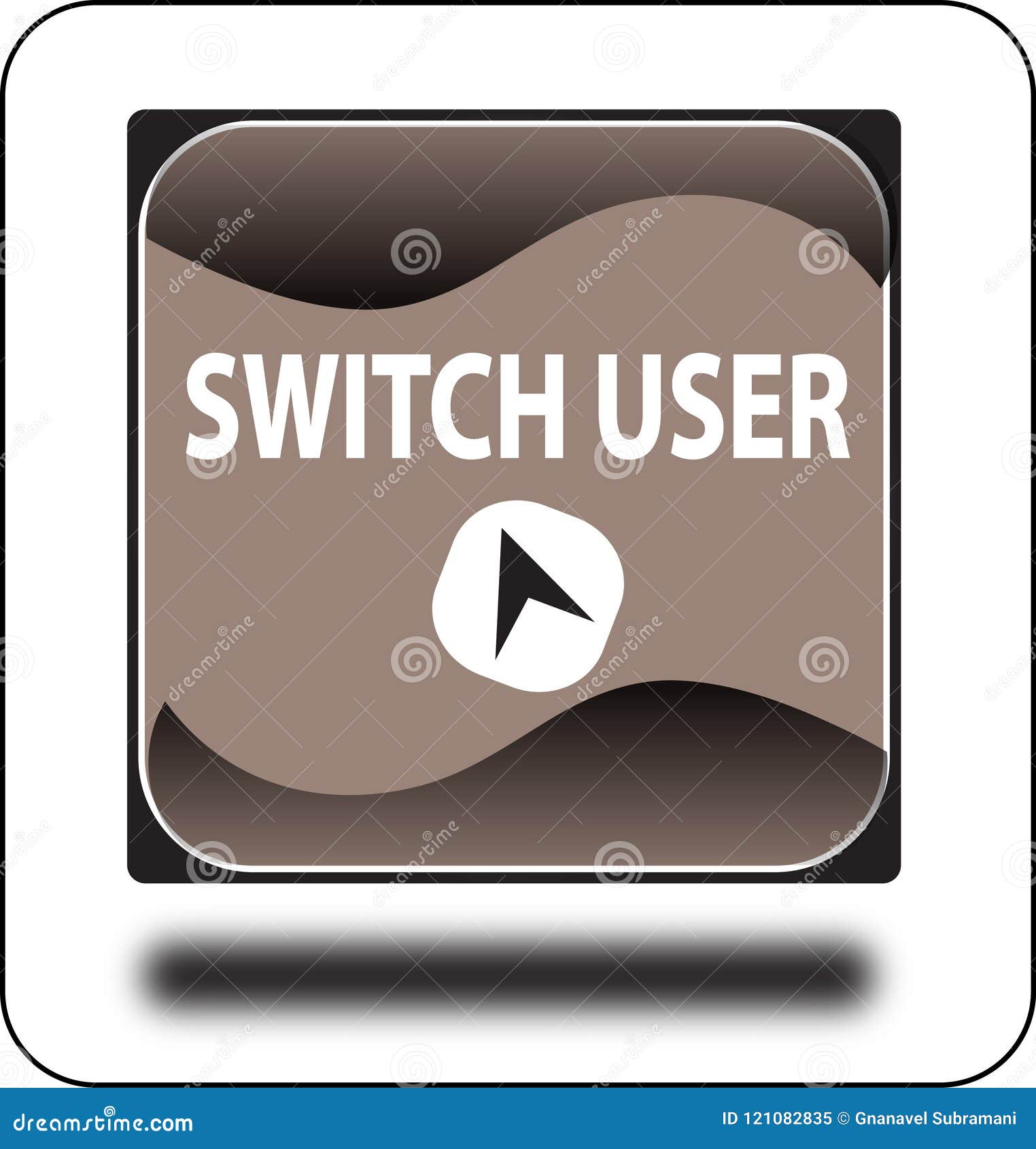 Colorful Switch User Web Button Click, Application Stock Illustration ...