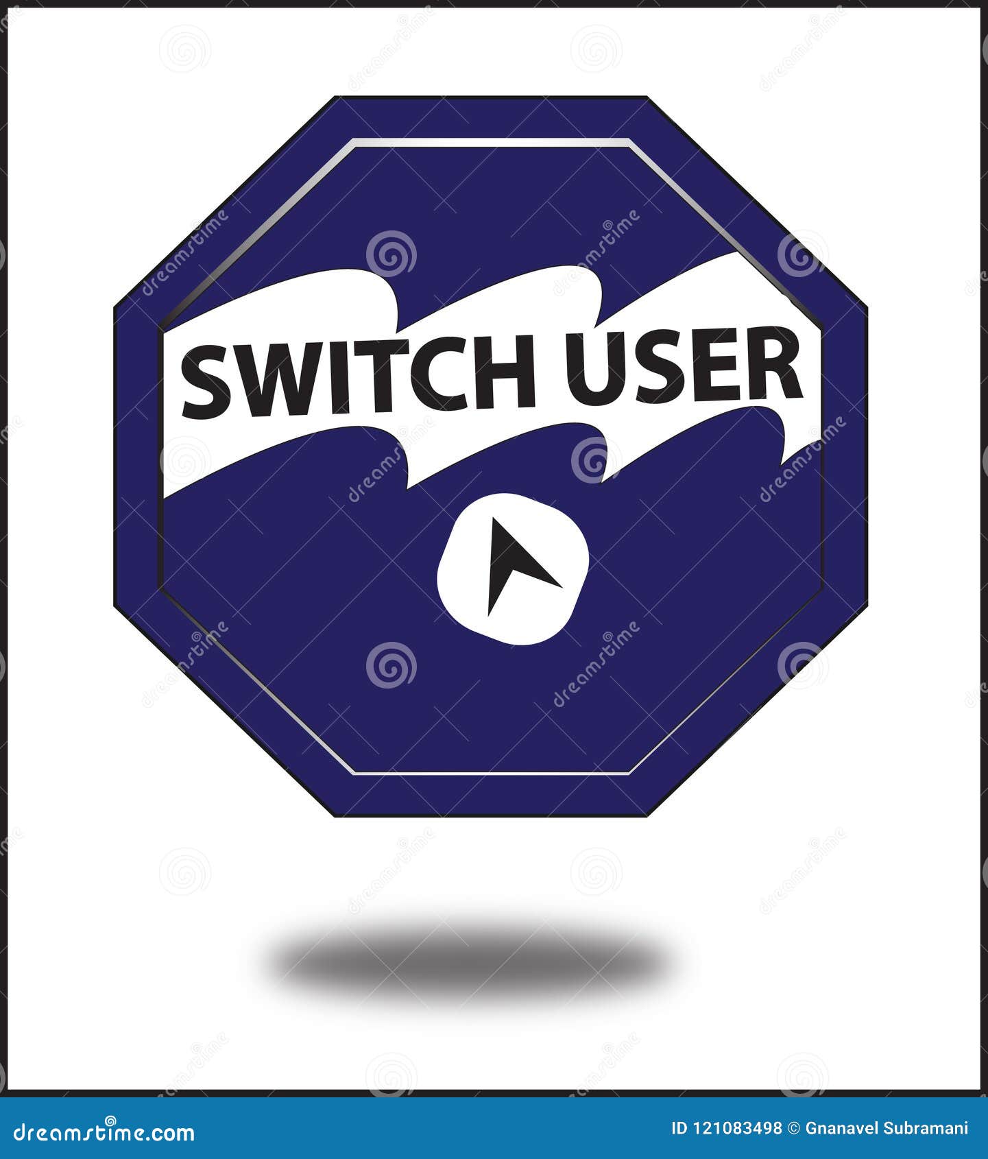 Colorful Switch User Web Button Click, Application Stock Illustration ...