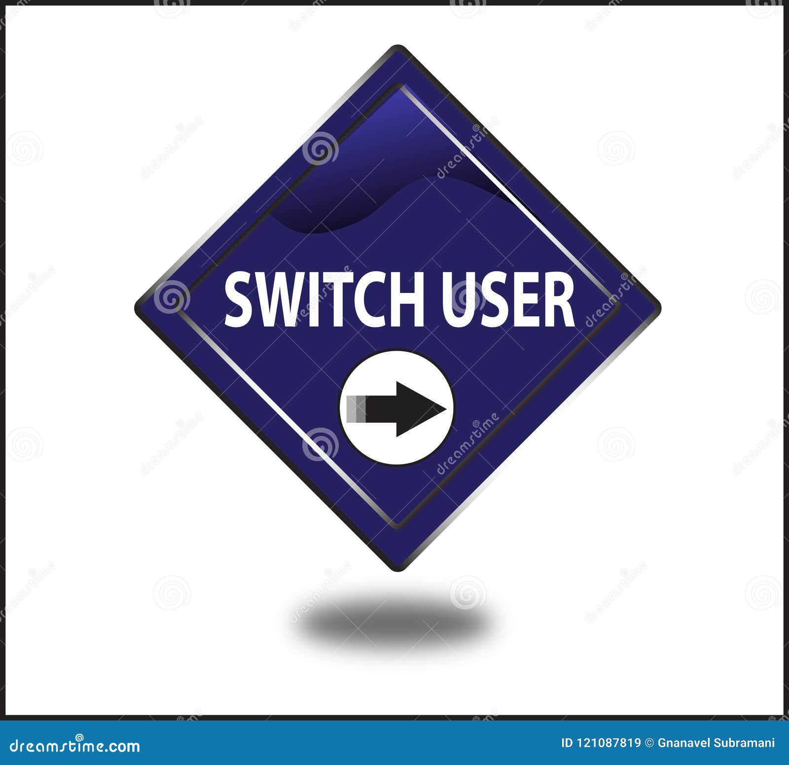 Colorful Switch User Web Button Click, Application Stock Illustration ...