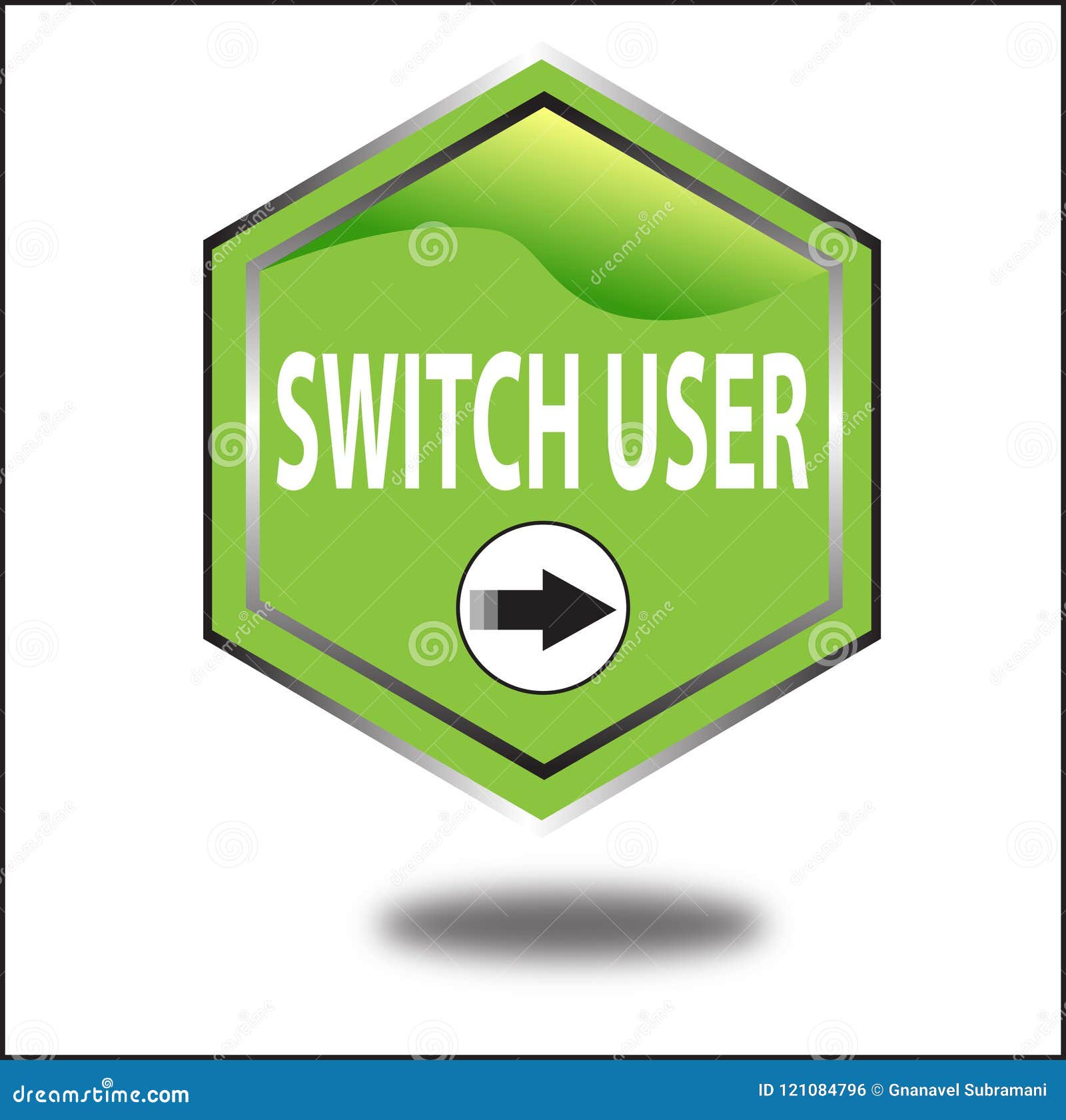 Colorful Switch User Web Button Click, Application Stock Illustration ...
