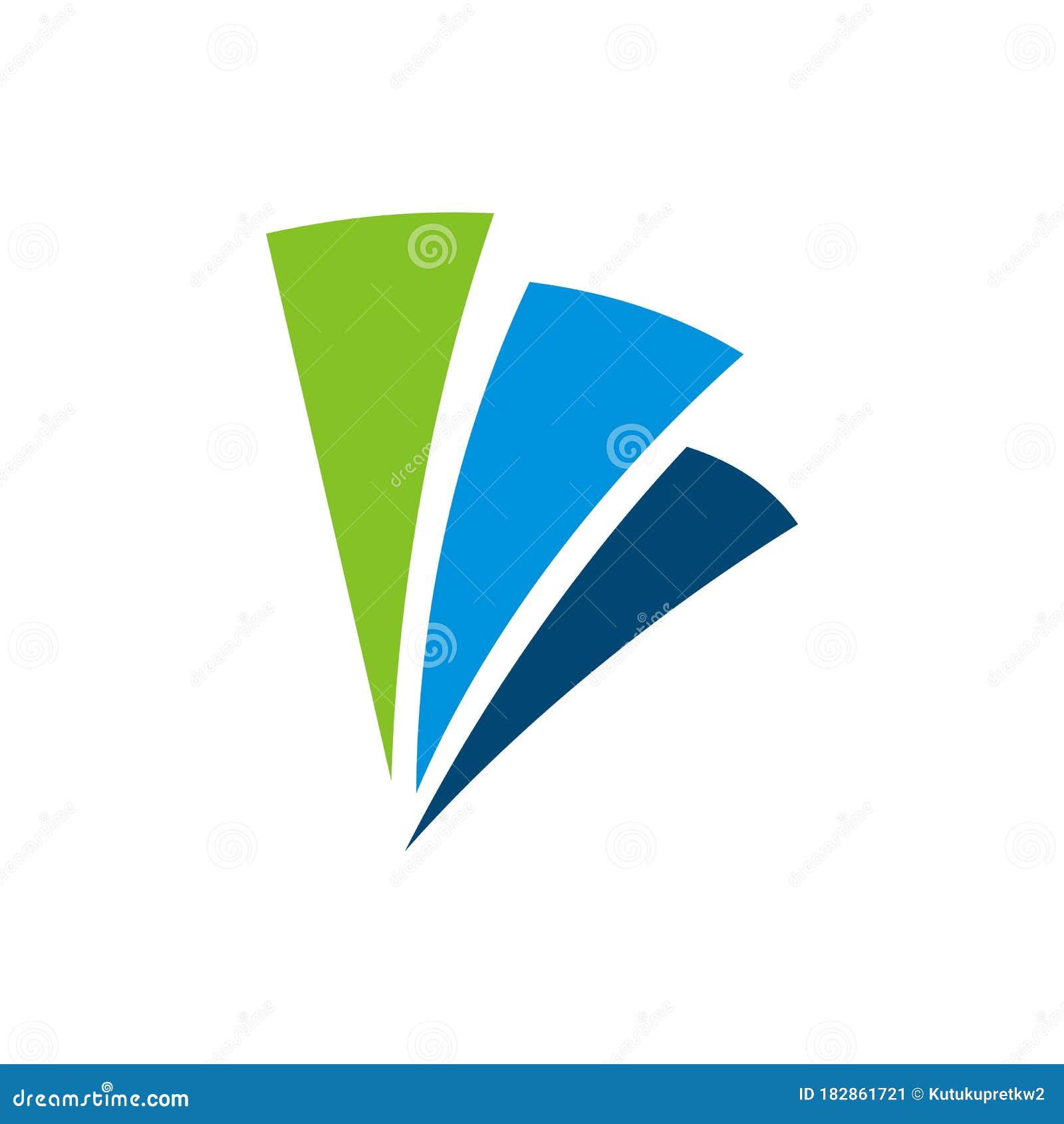 Colorful Swoosh Triangle Abstract Logo Template Illustration Design ...