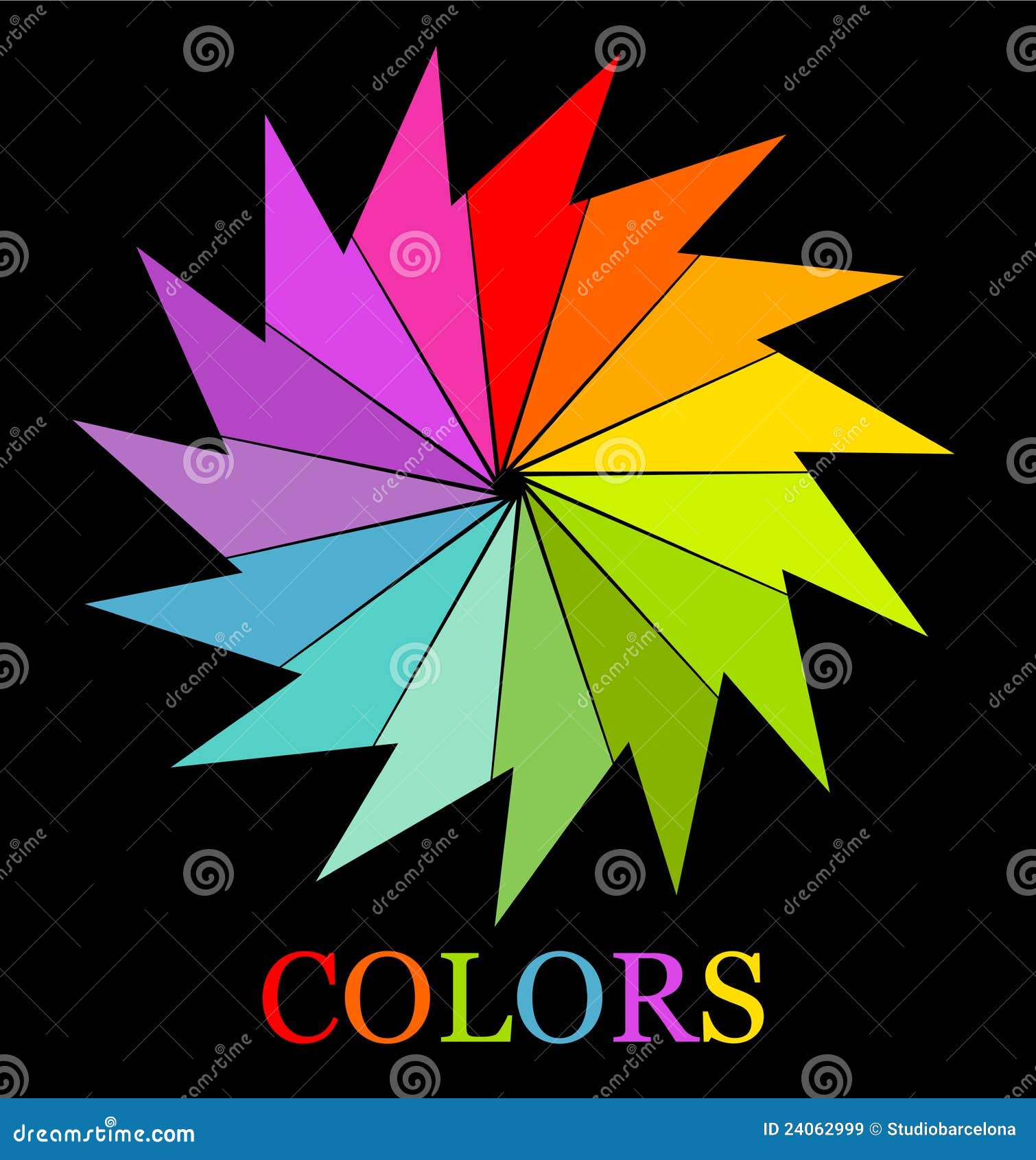 Colorful symbol stock vector. Illustration of palette - 24062999