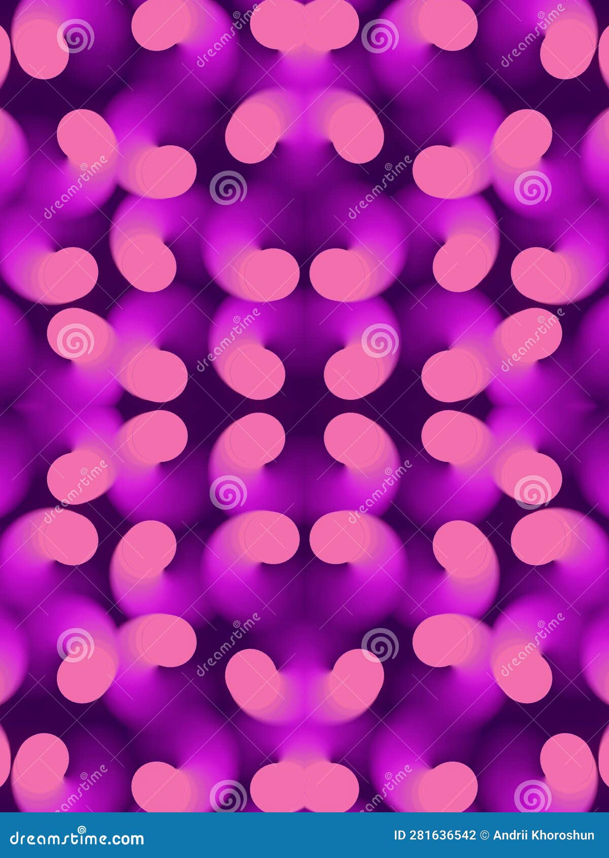 Colorful Symmetrical Pattern of a Group of Colored Spiral Objects. 3d ...