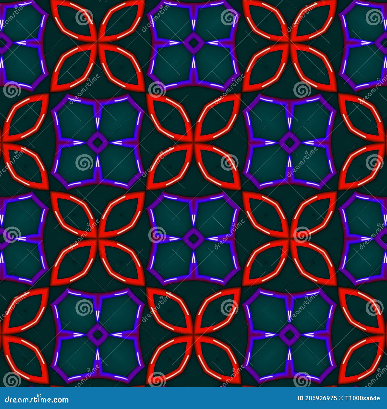 Colorful Symmetrical Repeating Patterns for Textiles, Ceramic Tiles ...