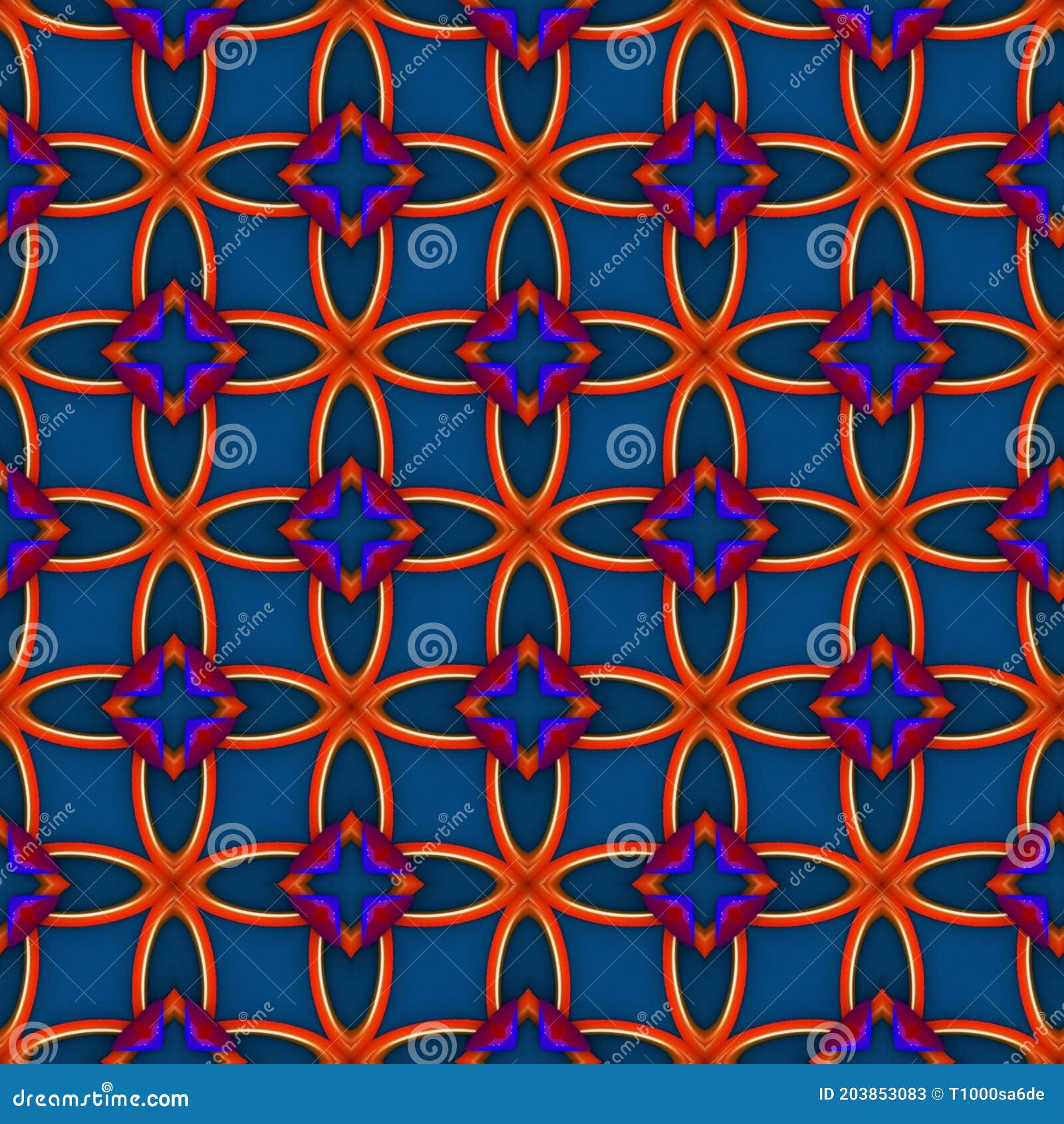 Colorful Symmetrical Repeating Patterns for Textiles, Ceramic Tiles ...