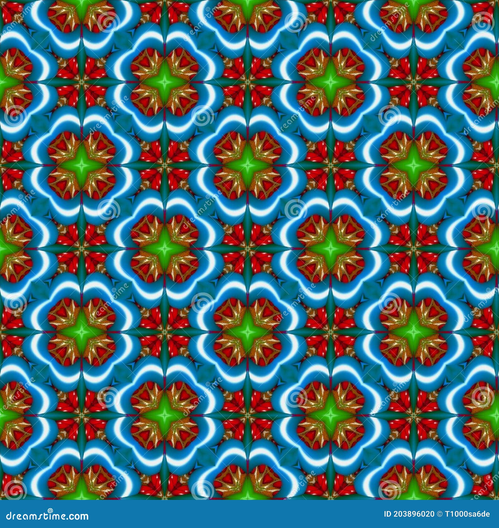 Colorful Symmetrical Repeating Patterns for Textiles, Ceramic Tiles ...