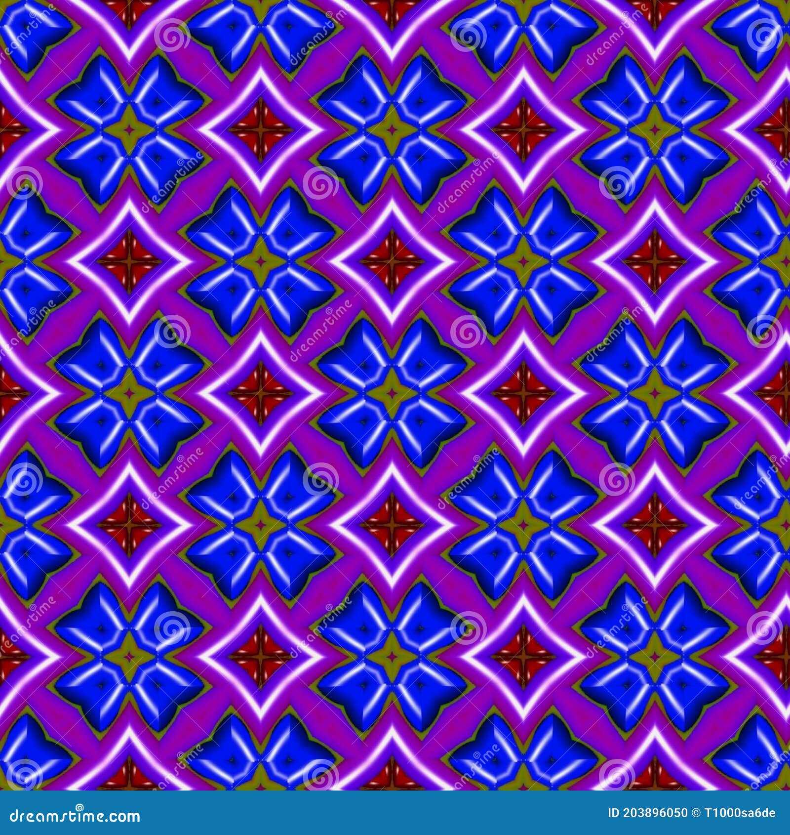 Colorful Symmetrical Repeating Patterns for Textiles, Ceramic Tiles ...