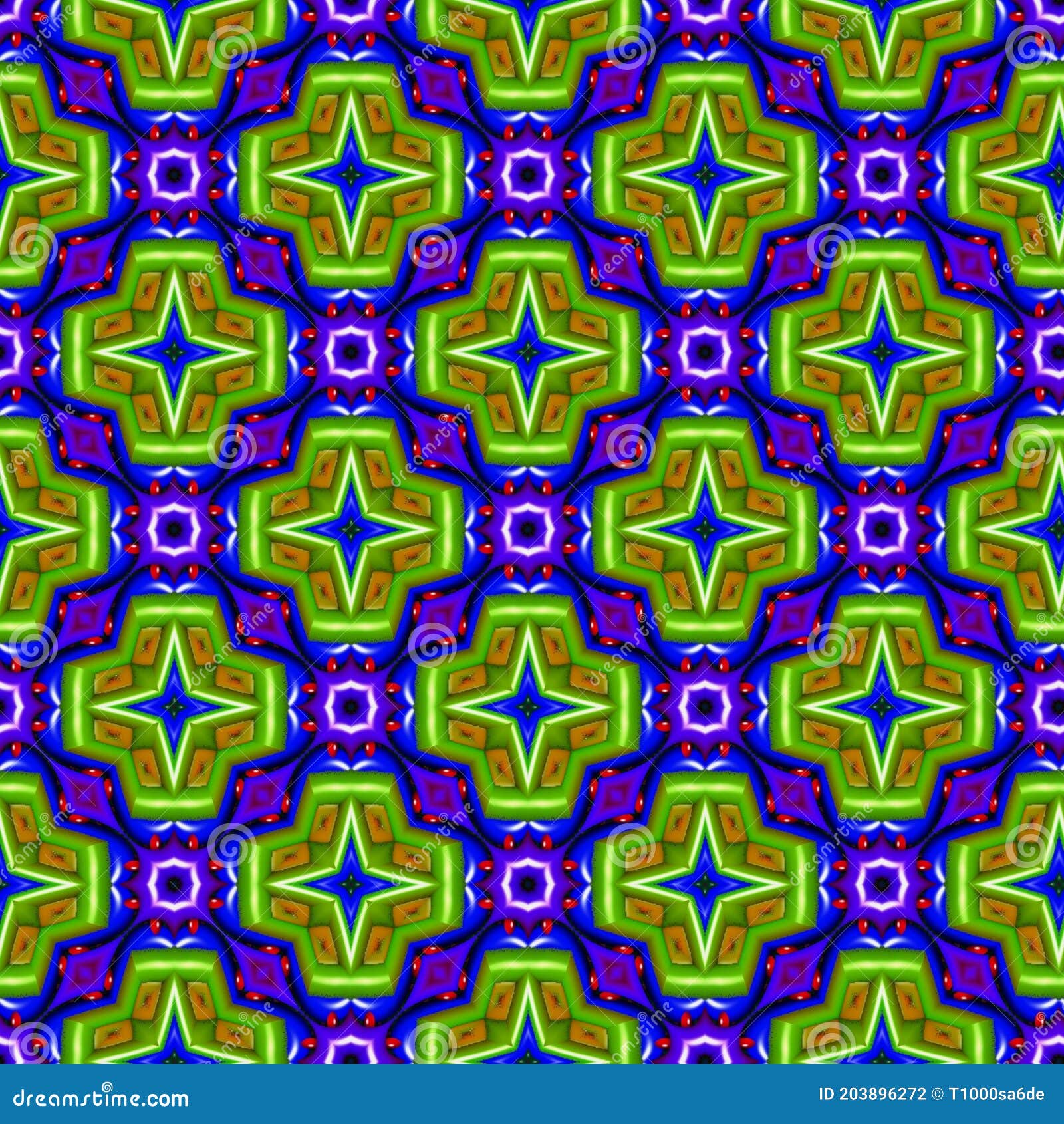 Colorful Symmetrical Repeating Patterns for Textiles, Ceramic Tiles ...