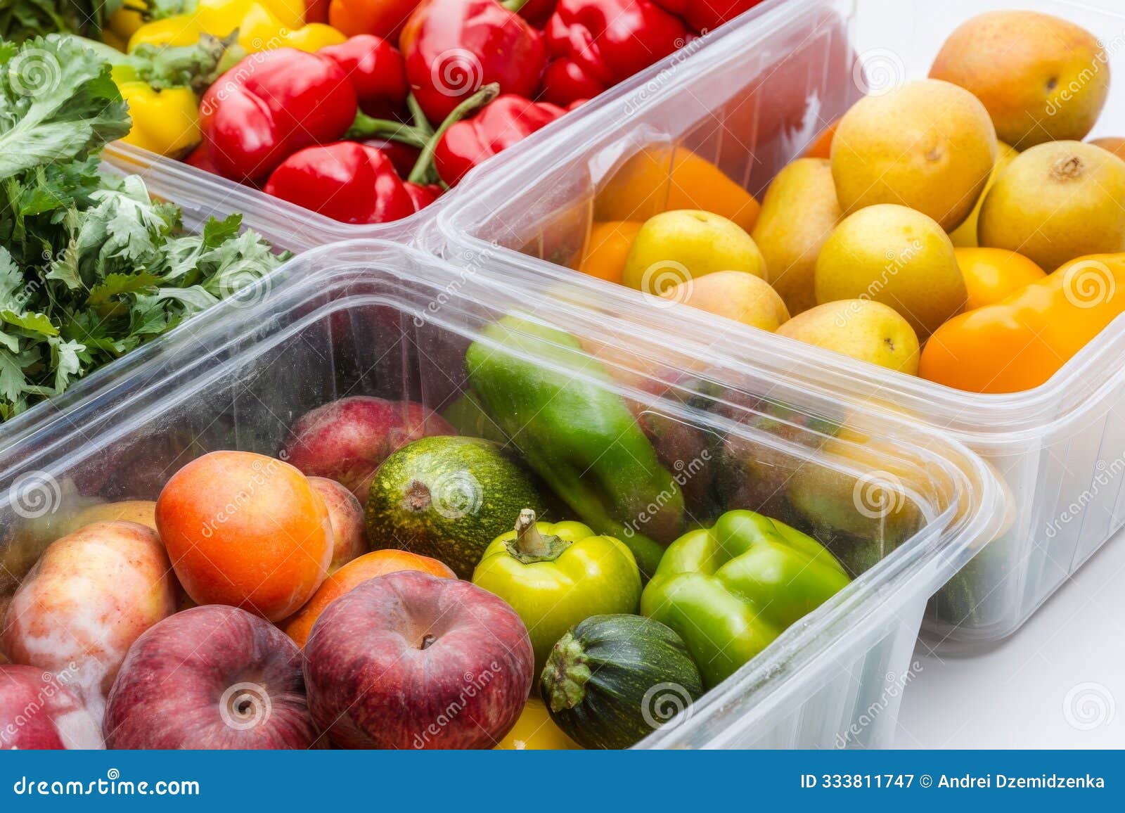 A Colorful Symphony of Freshness: Stackable Produce Containers in Clear ...