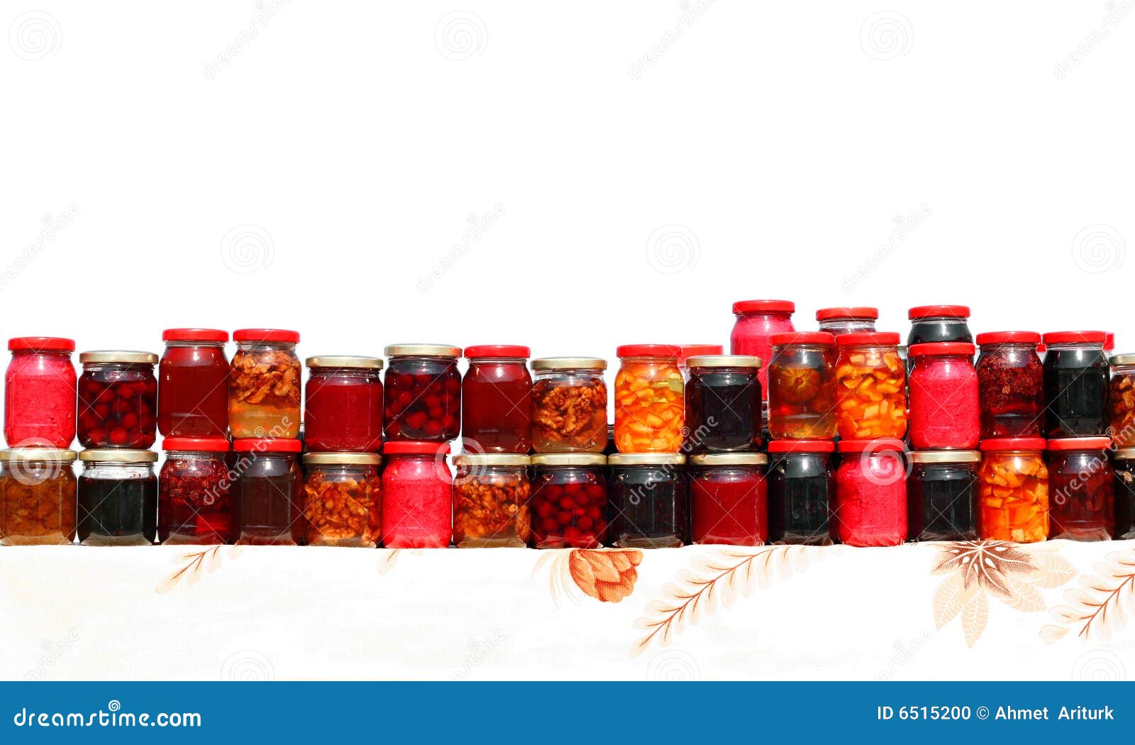 Colorful syrup jars stock photo. Image of gourmet, nutrition - 6515200
