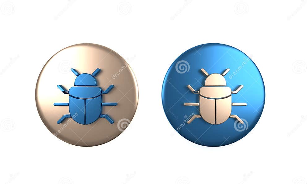Colorful System Bug Concept Icon Isolated On White Background Code Bug