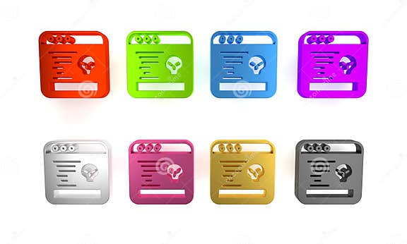 Colorful System Bug Concept Icon Isolated on White Background. Code Bug ...
