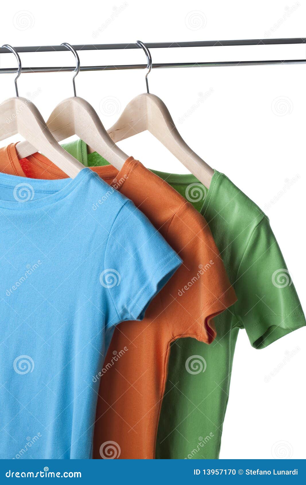 Colorful T-shirts stock photo. Image of shirt, textile - 13957170