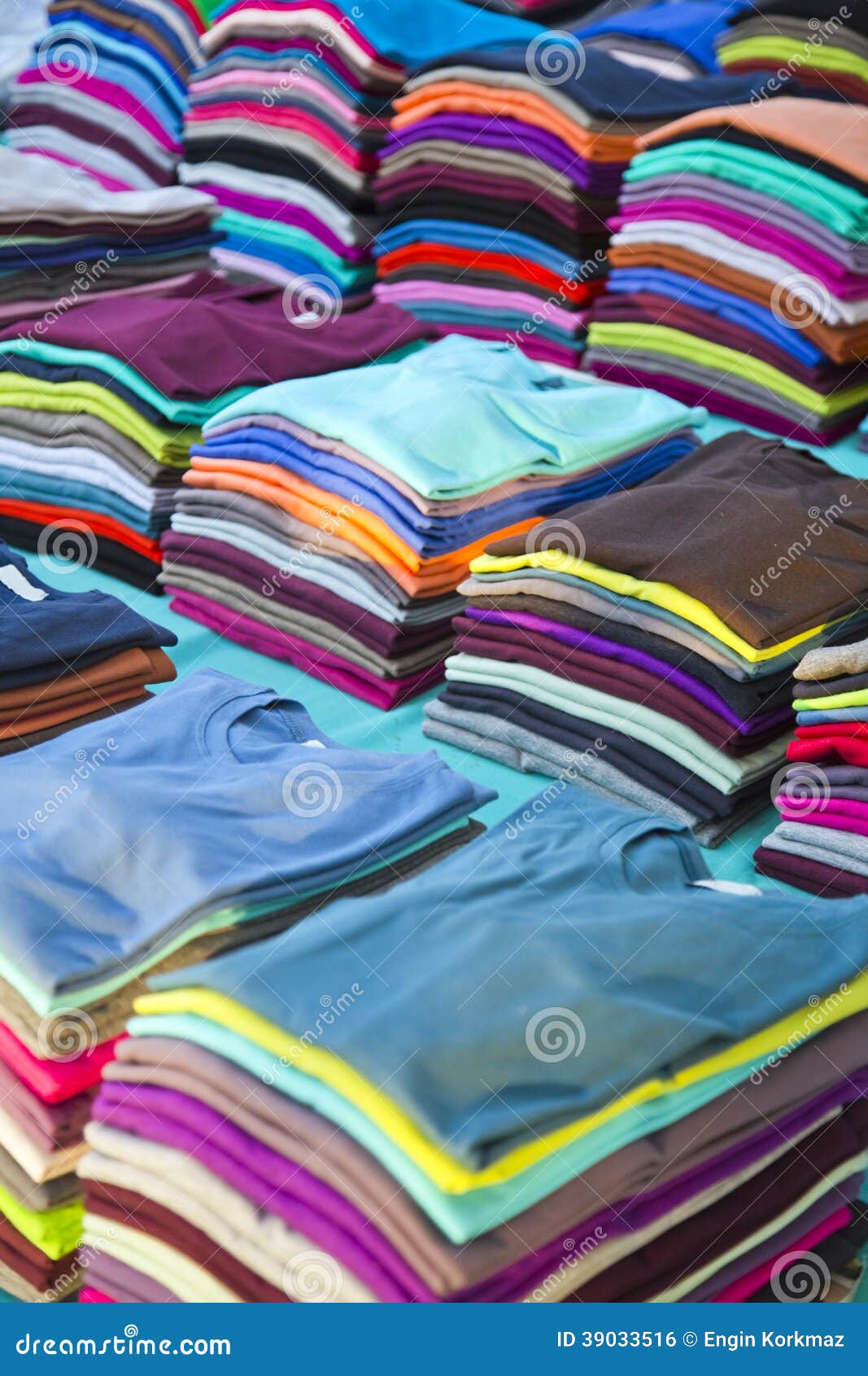 Colorful t-shirts stock photo. Image of apparel, cloth - 39033516