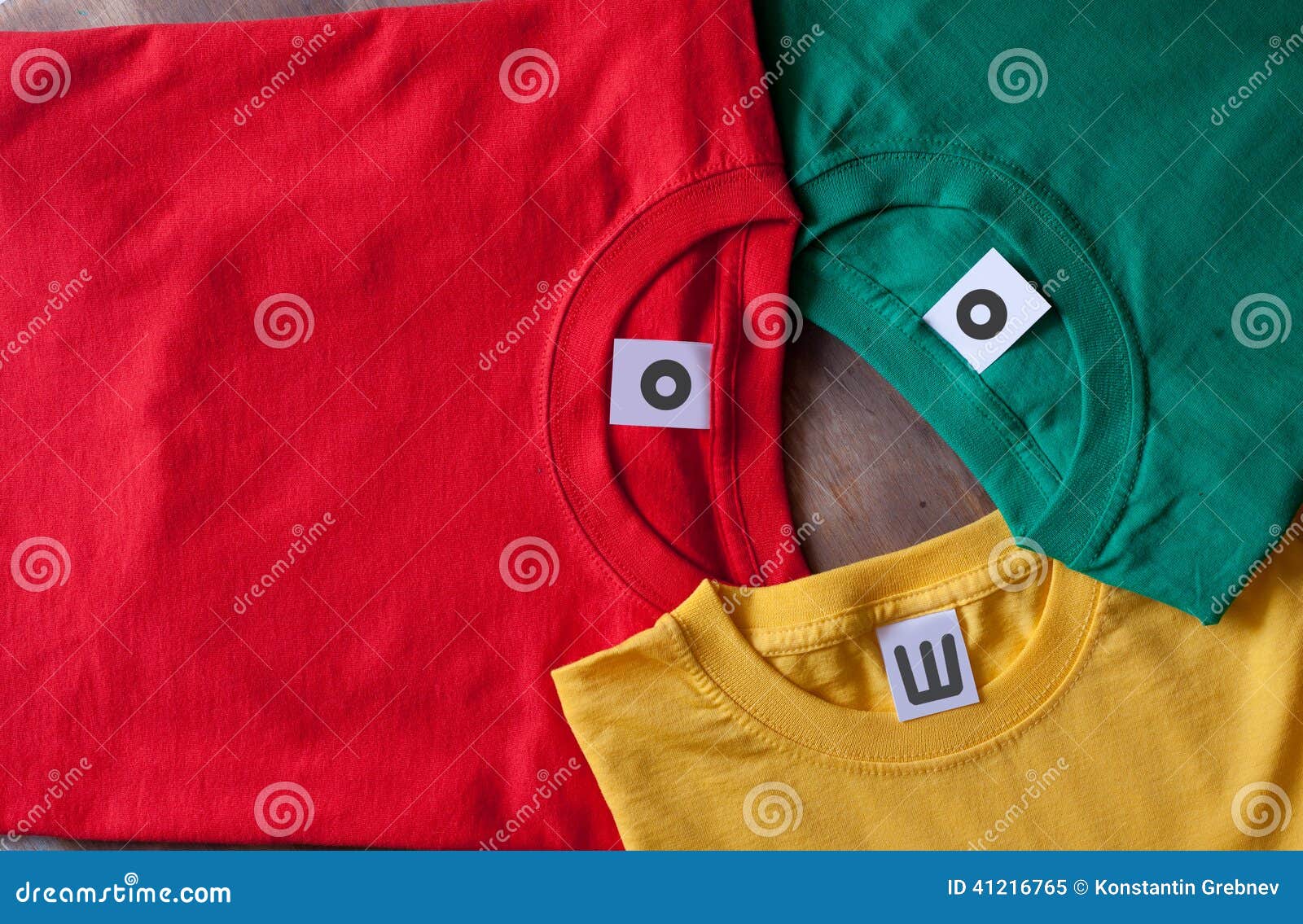 Colorful t-shirts stock image. Image of cloth, folded - 41216765