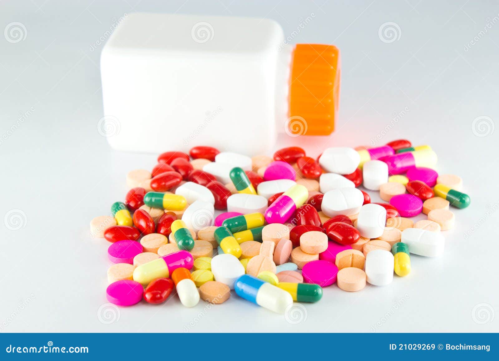 Colorful Tablets with Capsules Stock Image - Image of dosage, close ...