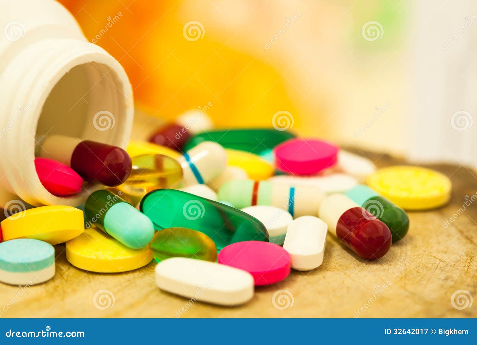 Colorful Tablets with Capsules Stock Image - Image of healthcare, pill ...