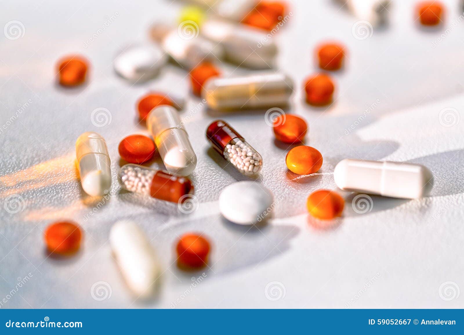 Colorful Tablets with Capsules and Pills Stock Image - Image of care ...