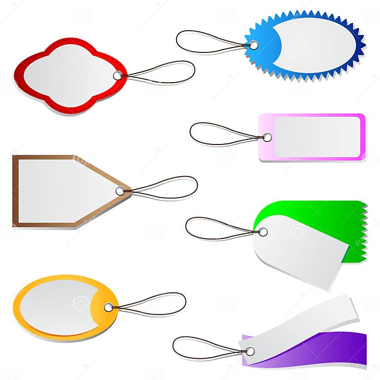 Colorful Tag stock vector. Illustration of label, note - 28460067