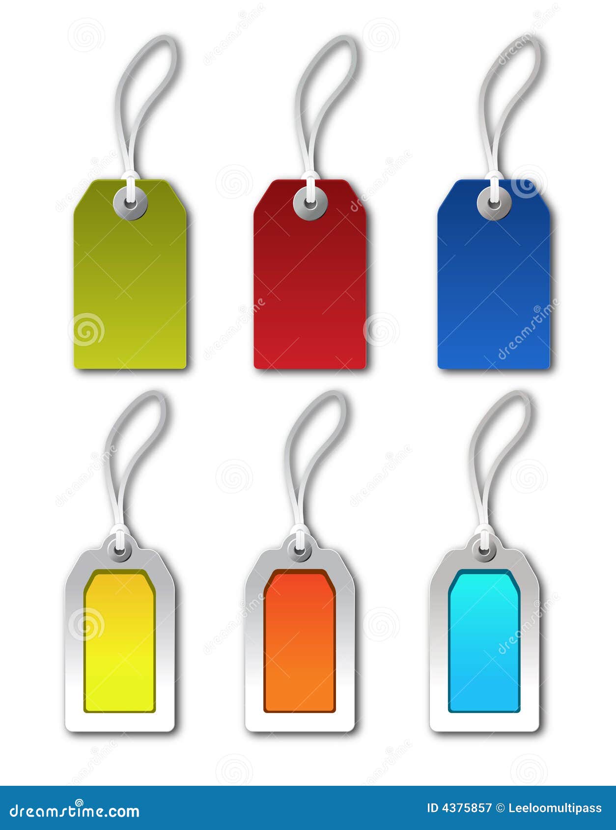 Colorful Tags stock illustration. Illustration of digital - 4375857