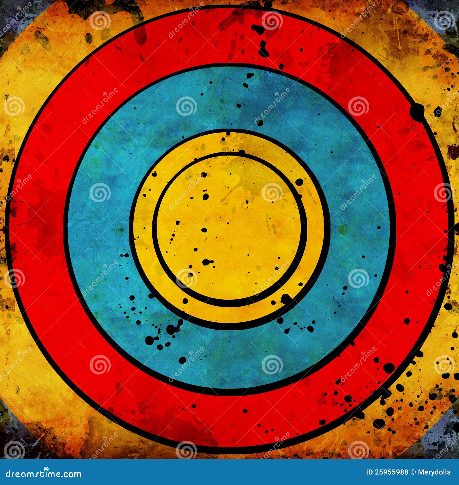 Colorful target stock photo. Image of dirt, oval, noise - 25955988
