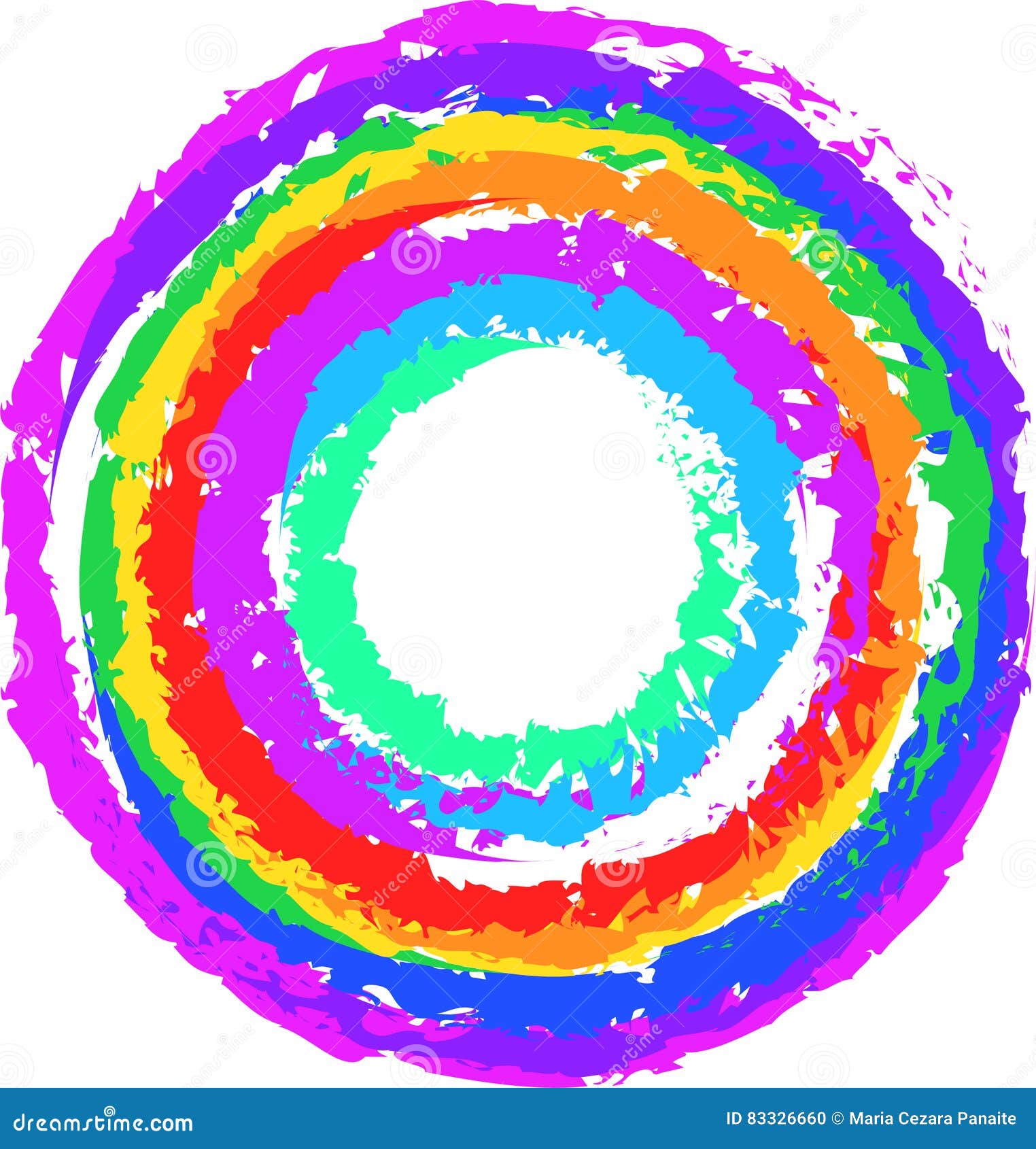 Colorful target stock vector. Illustration of center - 83326660