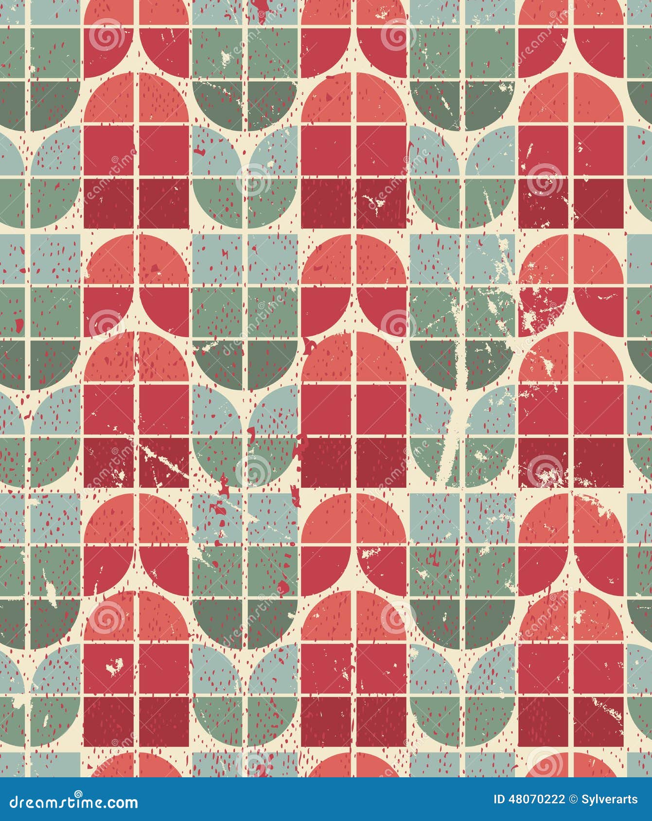 Colorful Tattered Geometric Seamless Pattern, Vector Decorative Stock ...