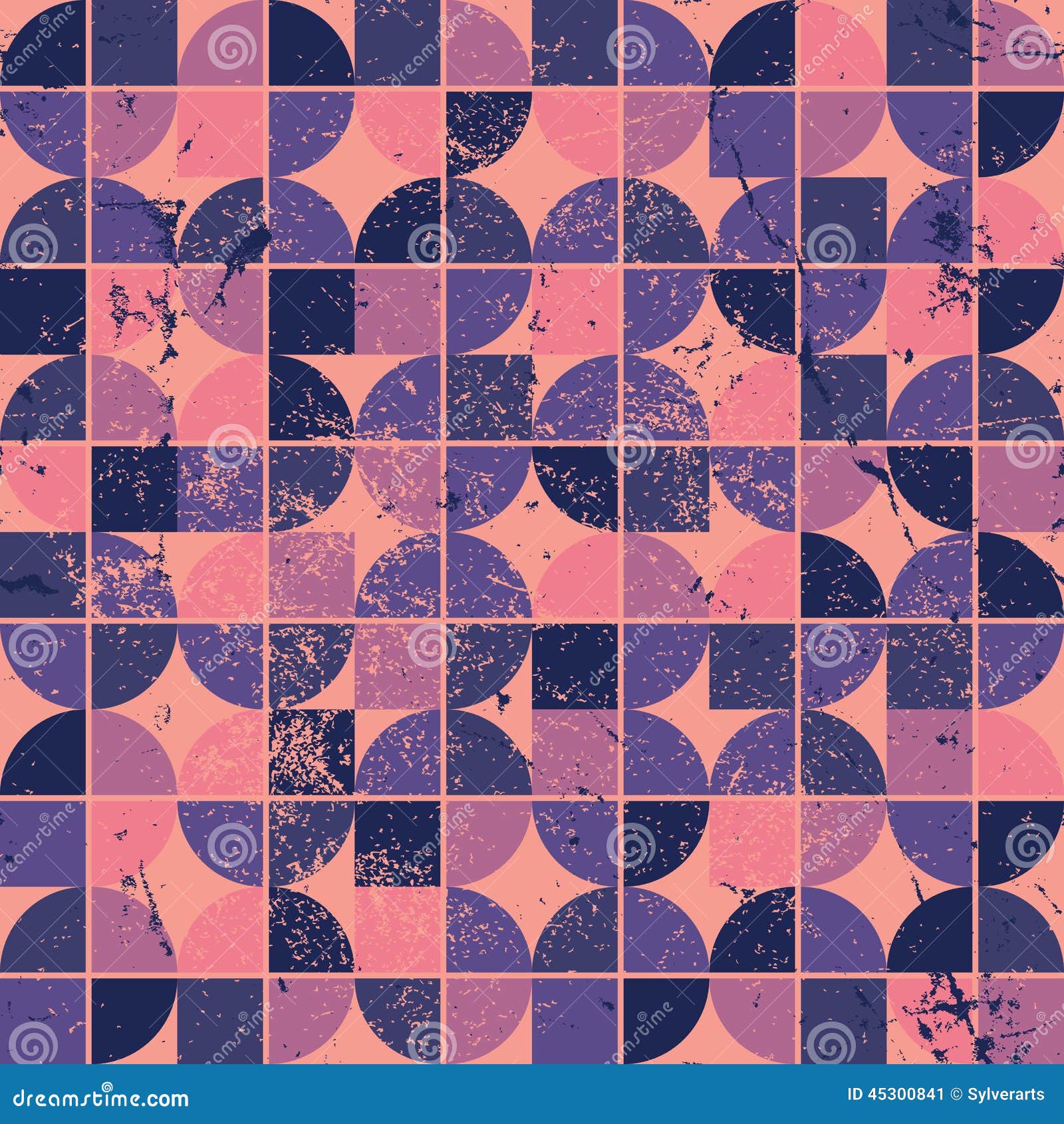 Colorful Tattered Textile Geometric Seamless Pattern Stock Vector ...