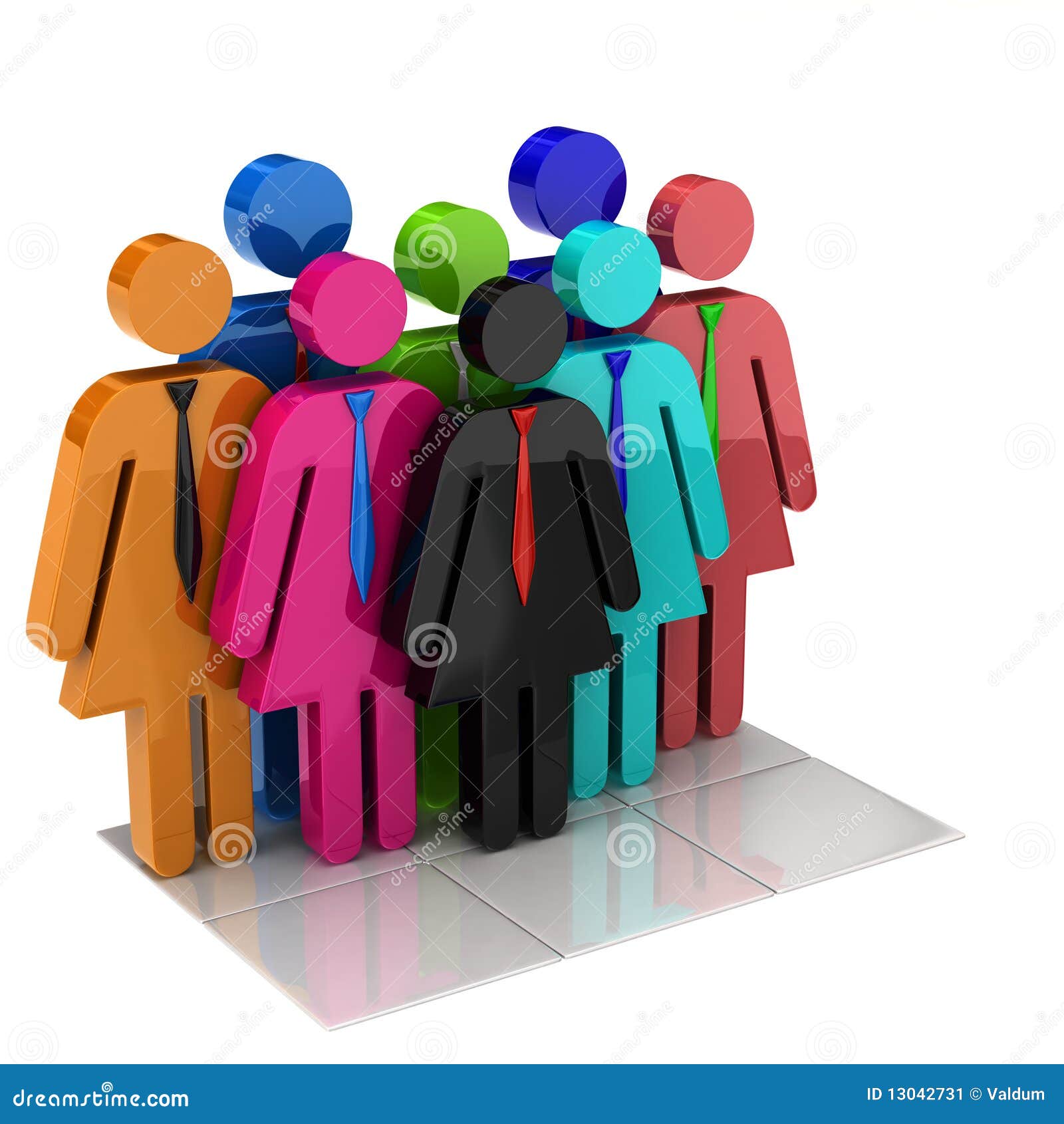 Colorful team stock illustration. Illustration of businesses - 13042731