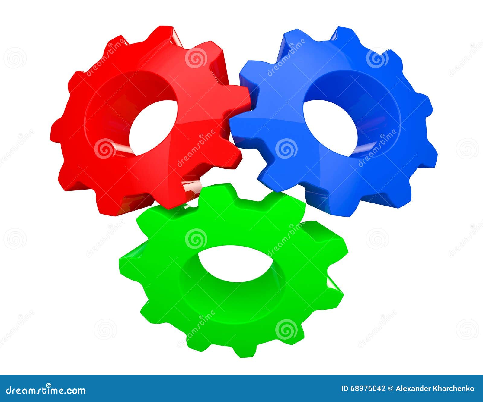 Colorful Teamwork Gears stock illustration. Illustration of colorful ...