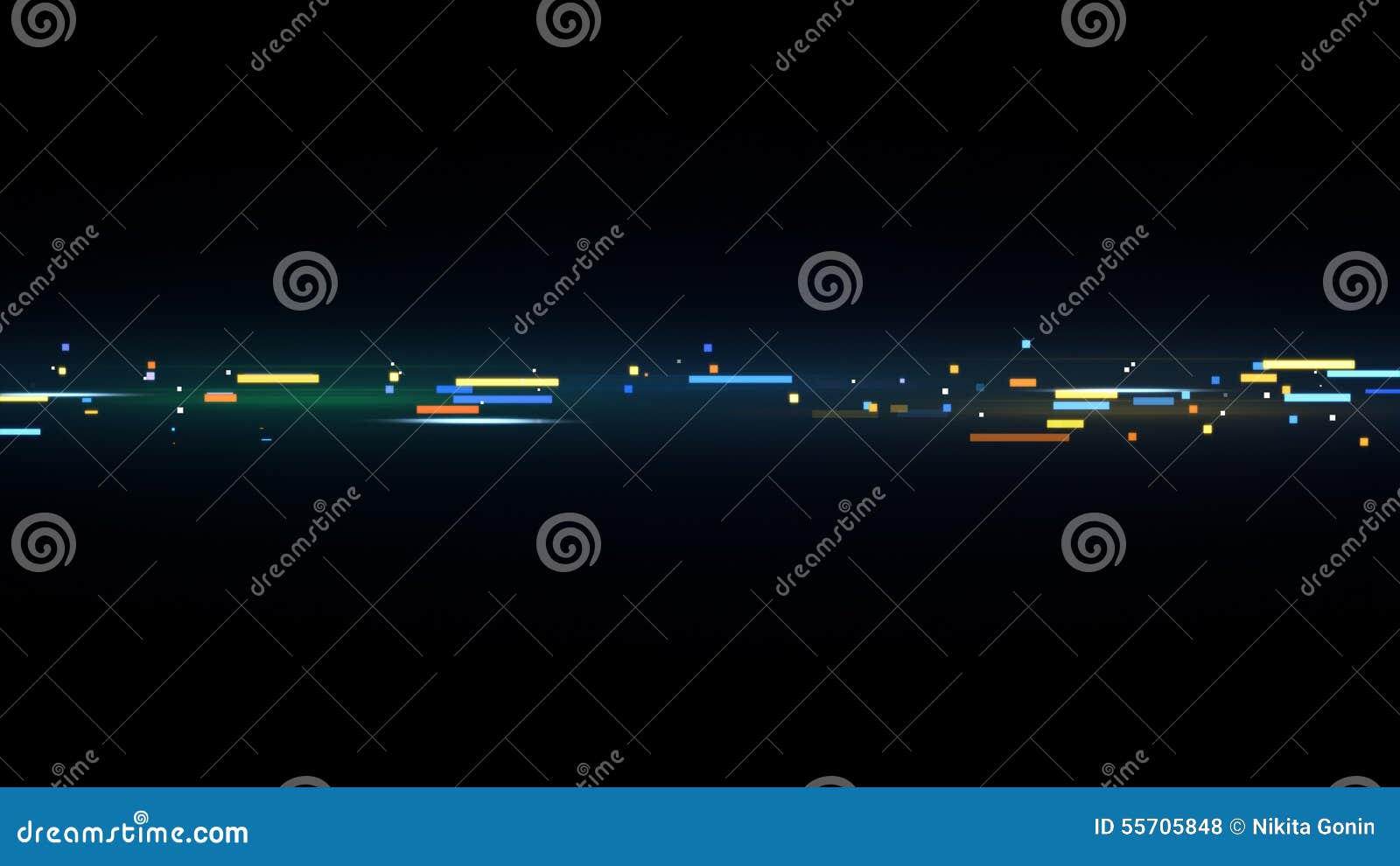 Colorful techno stripe stock illustration. Illustration of glowing ...