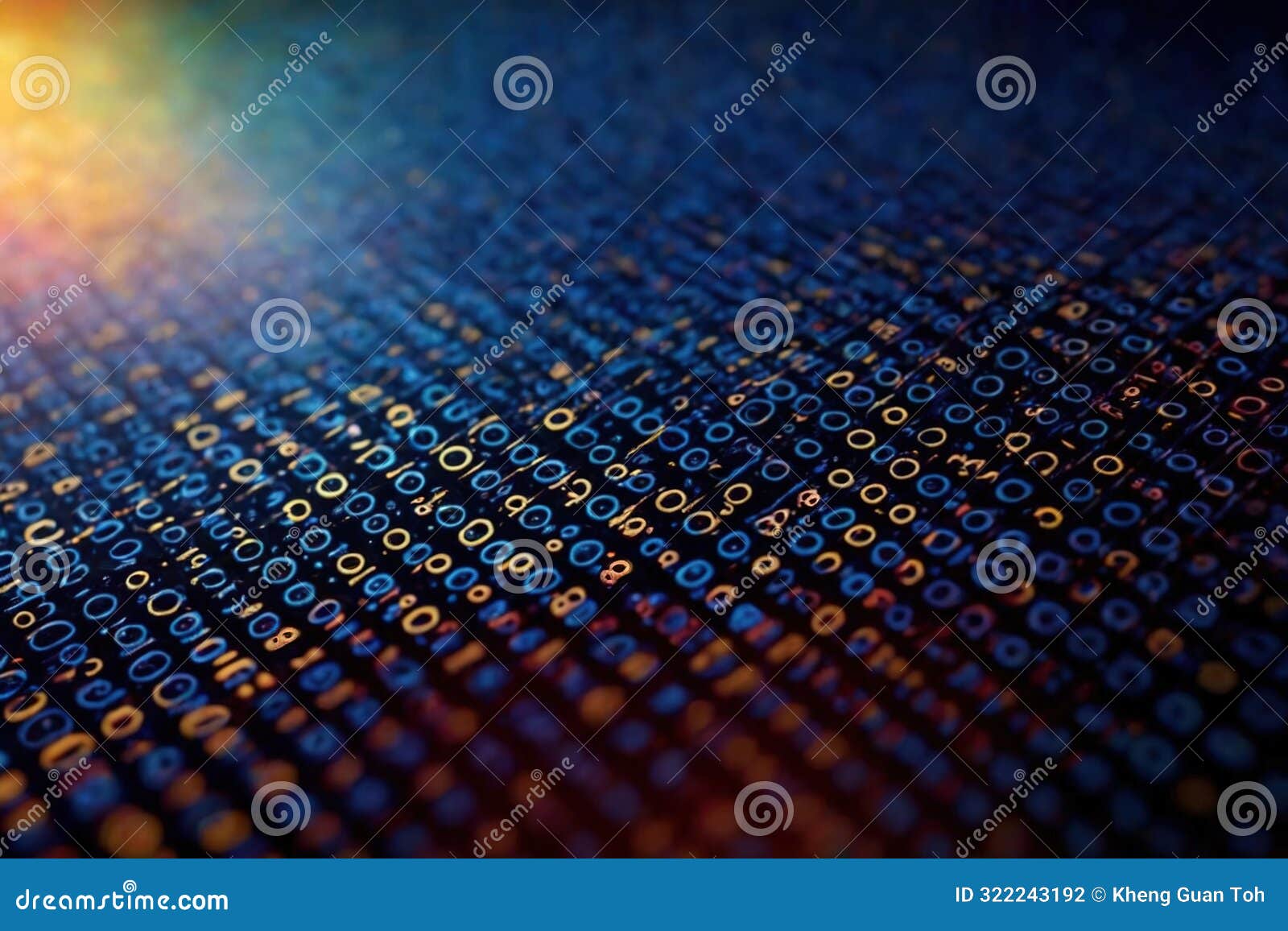 Colorful Technology Binary Matrix Code Abstract Wallpaper Patern ...