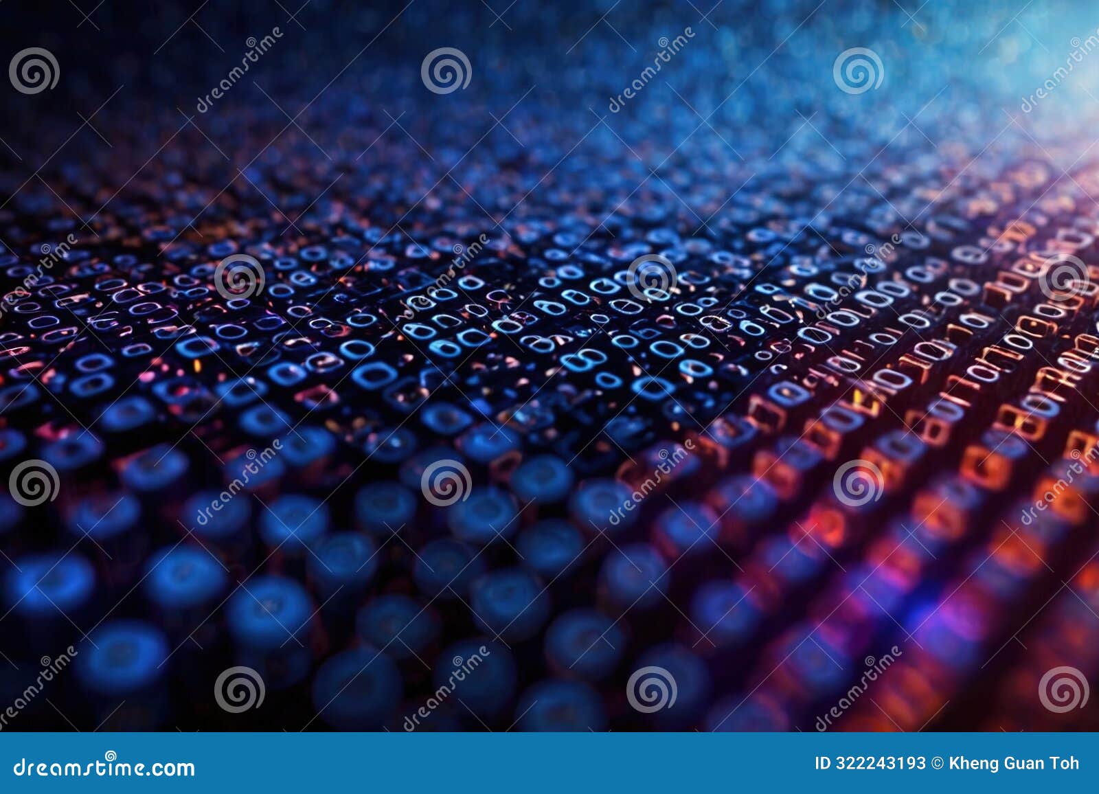 Colorful Technology Binary Matrix Code Abstract Wallpaper Patern ...