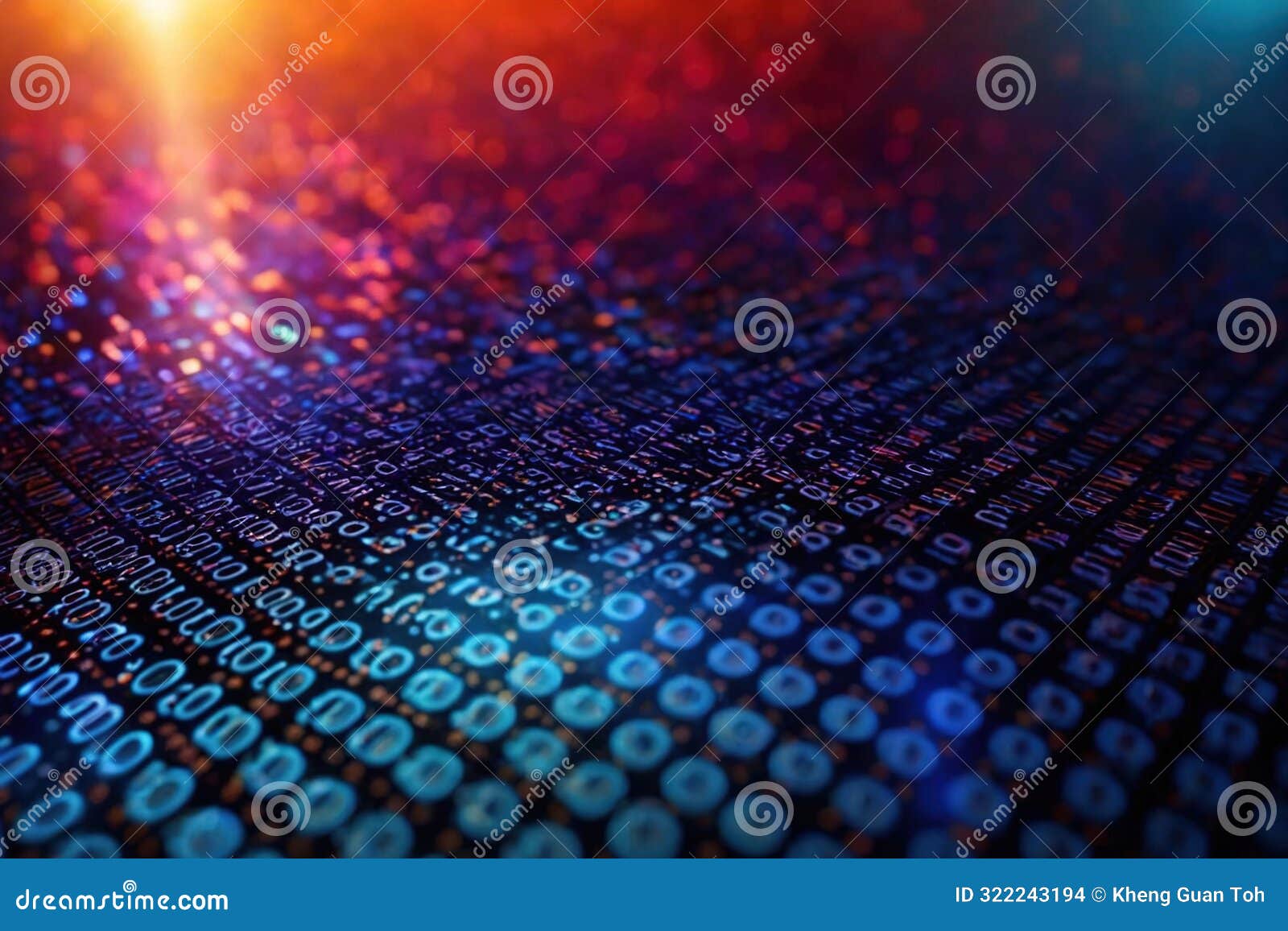 Colorful Technology Binary Matrix Code Abstract Wallpaper Patern ...