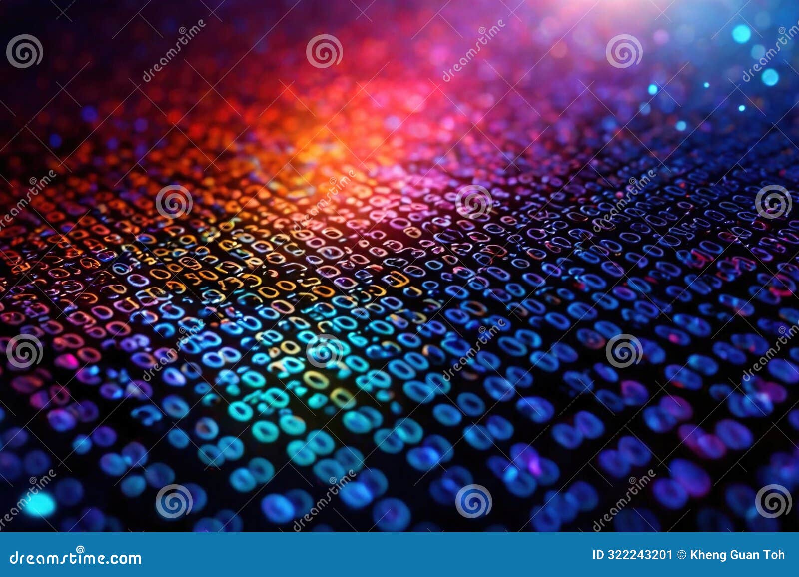Colorful Technology Binary Matrix Code Abstract Wallpaper Patern ...