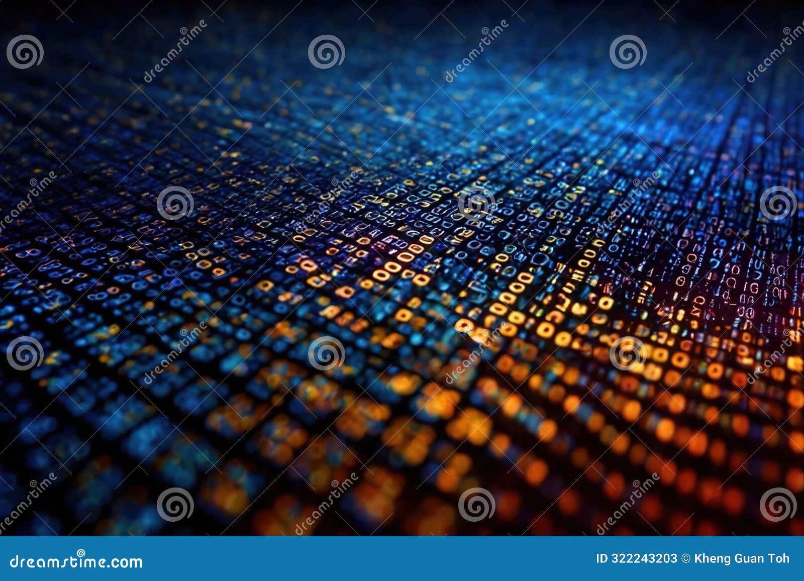 Colorful Technology Binary Matrix Code Abstract Wallpaper Patern ...