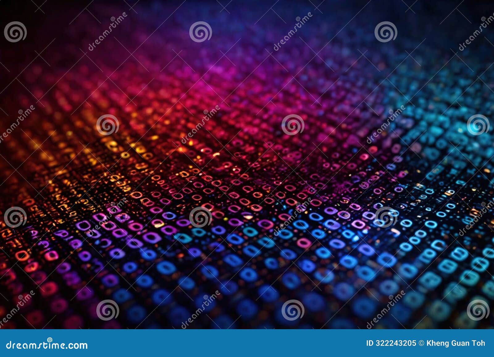 Colorful Technology Binary Matrix Code Abstract Wallpaper Patern ...